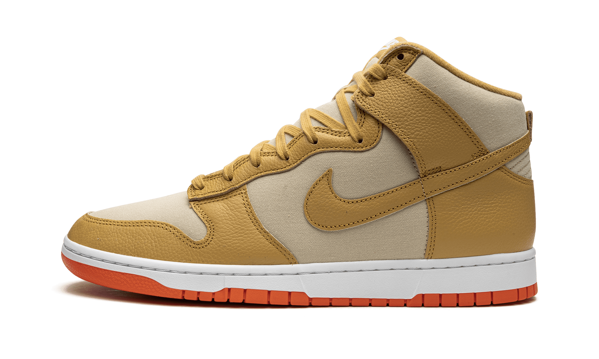 NIKE MENS Dunk High "Gold Canvas" DV7215 700 from Stadium Goods ...