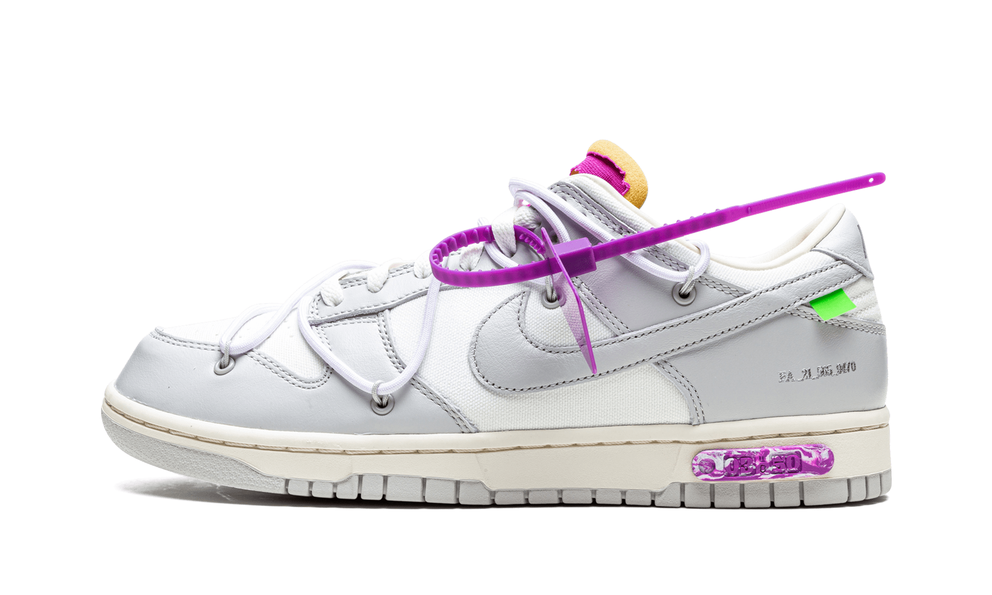 NIKE MENS Dunk Low "Off-White - Lot 03" DM1602 118 DM1602 118 from ...