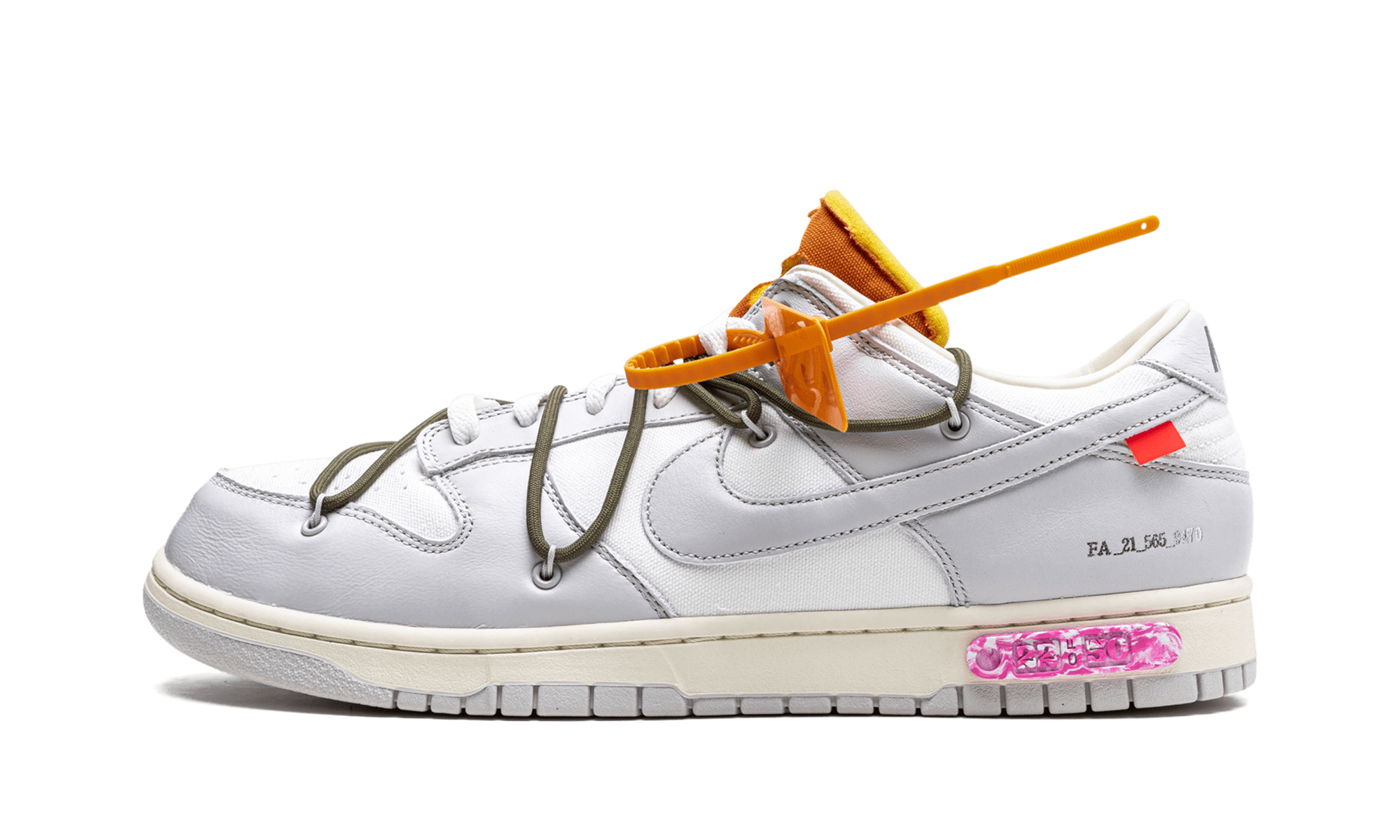 NIKE MENS Dunk Low "Off-White - Lot 22" DM1602 124 from Stadium Goods ...