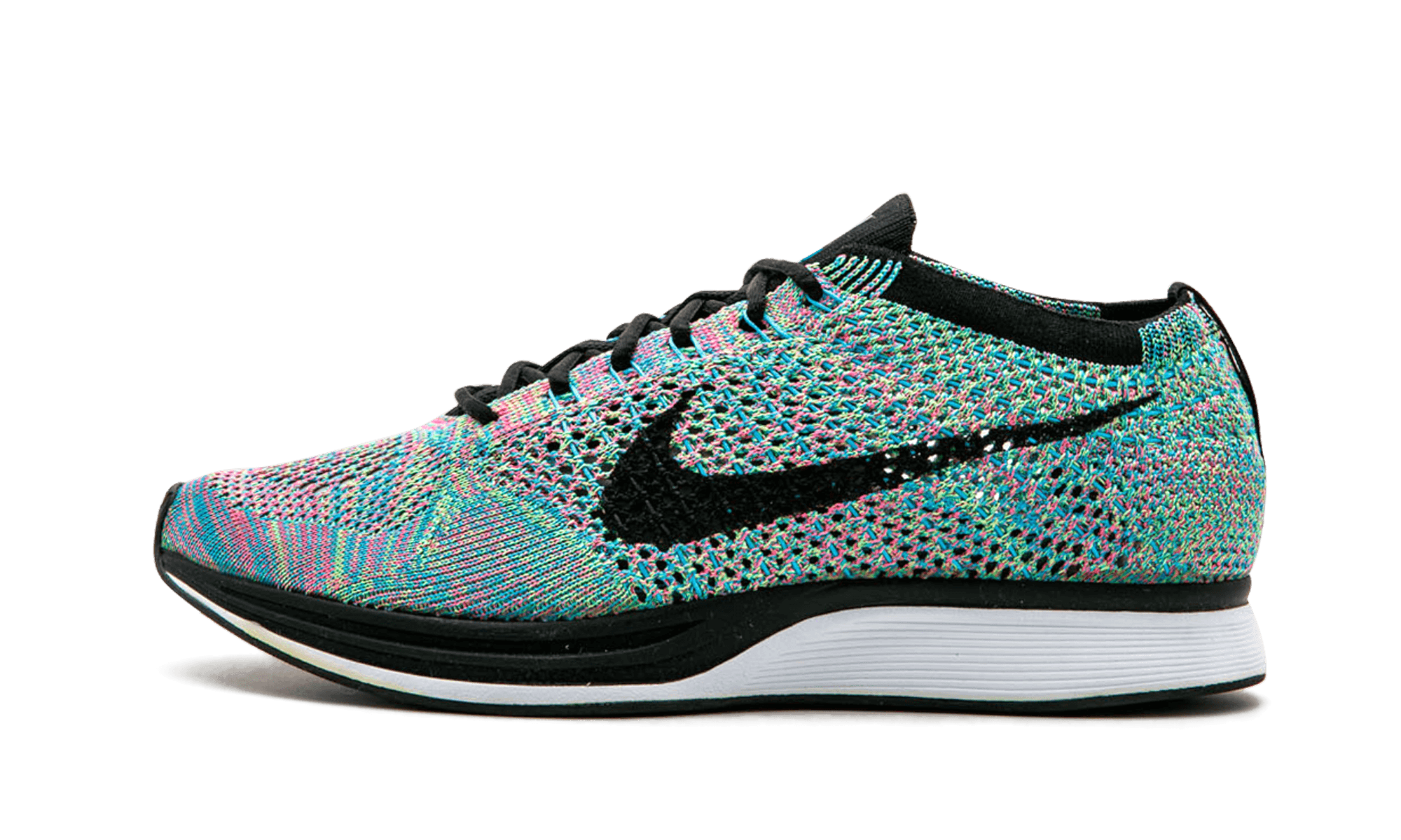 NIKE MENS Flyknit Racer "Multi-Color 2.0" 526628 304 from Stadium Goods ...