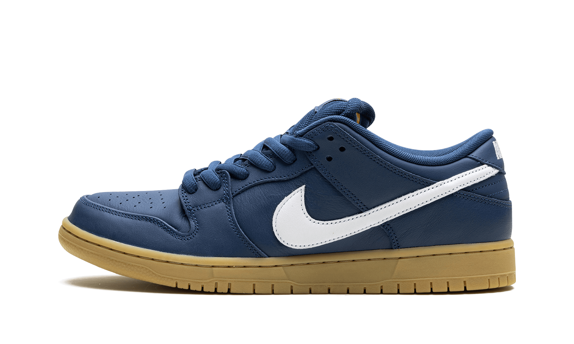 NIKE MENS Nike SB Dunk Low Pro "Navy Gum" FJ1674 400 from Stadium Goods ...