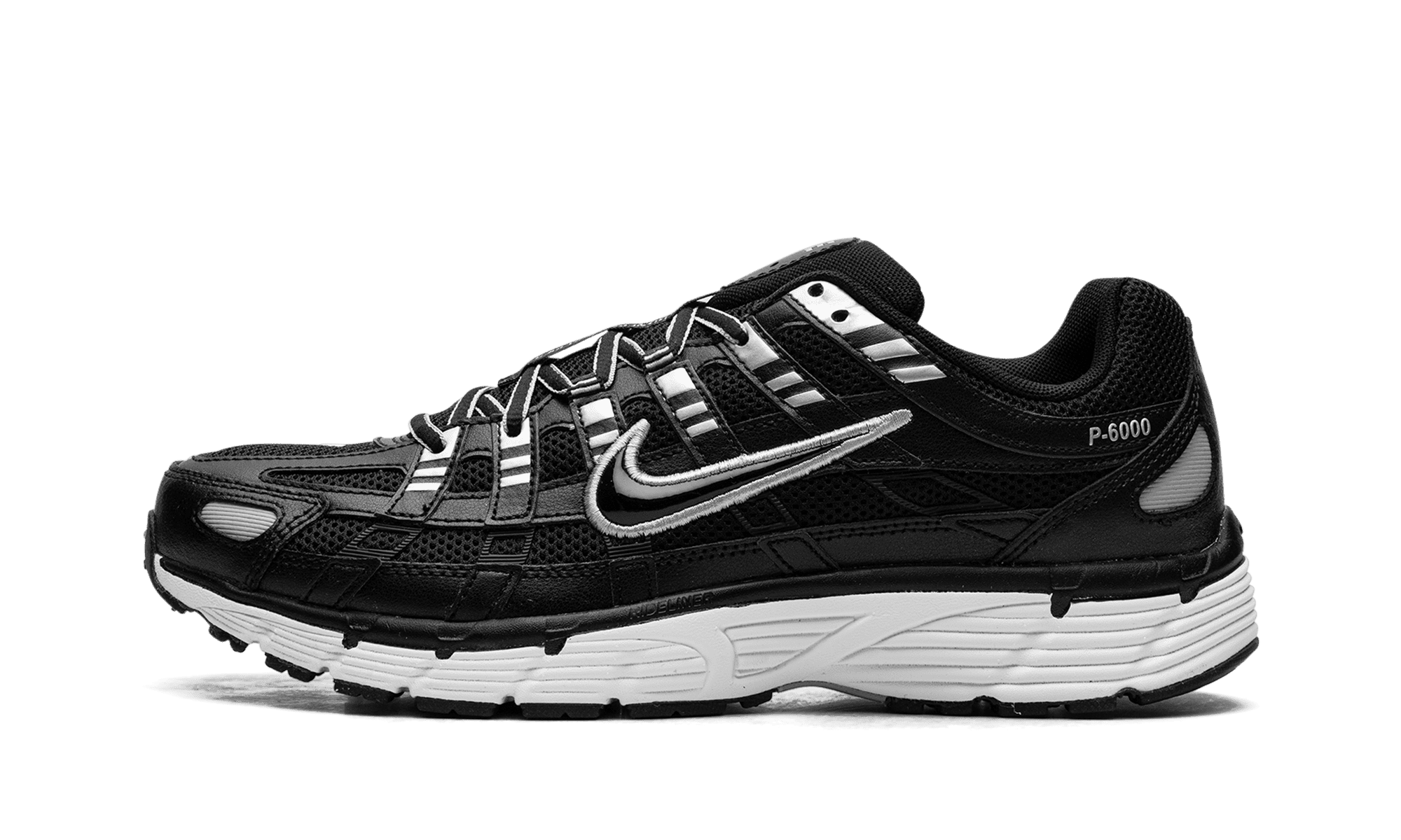 NIKE MENS P-6000 "Black White Metallic Silver" CD6404 026 from Stadium ...