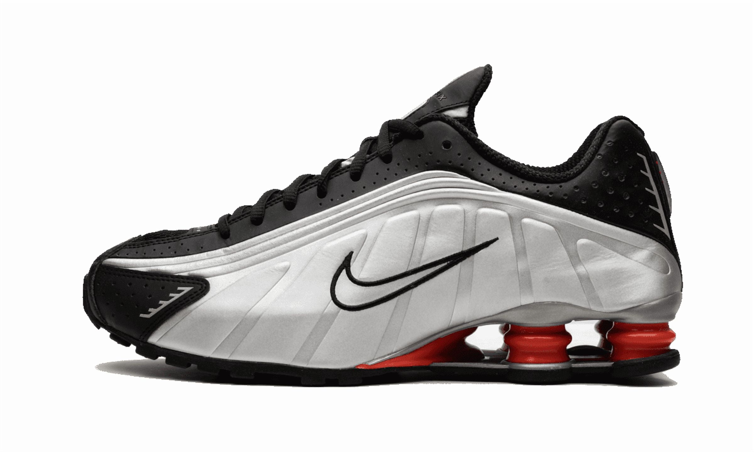 NIKE MENS Shox R4 "Black Metallic Silver" BV1111 008 from Stadium Goods ...