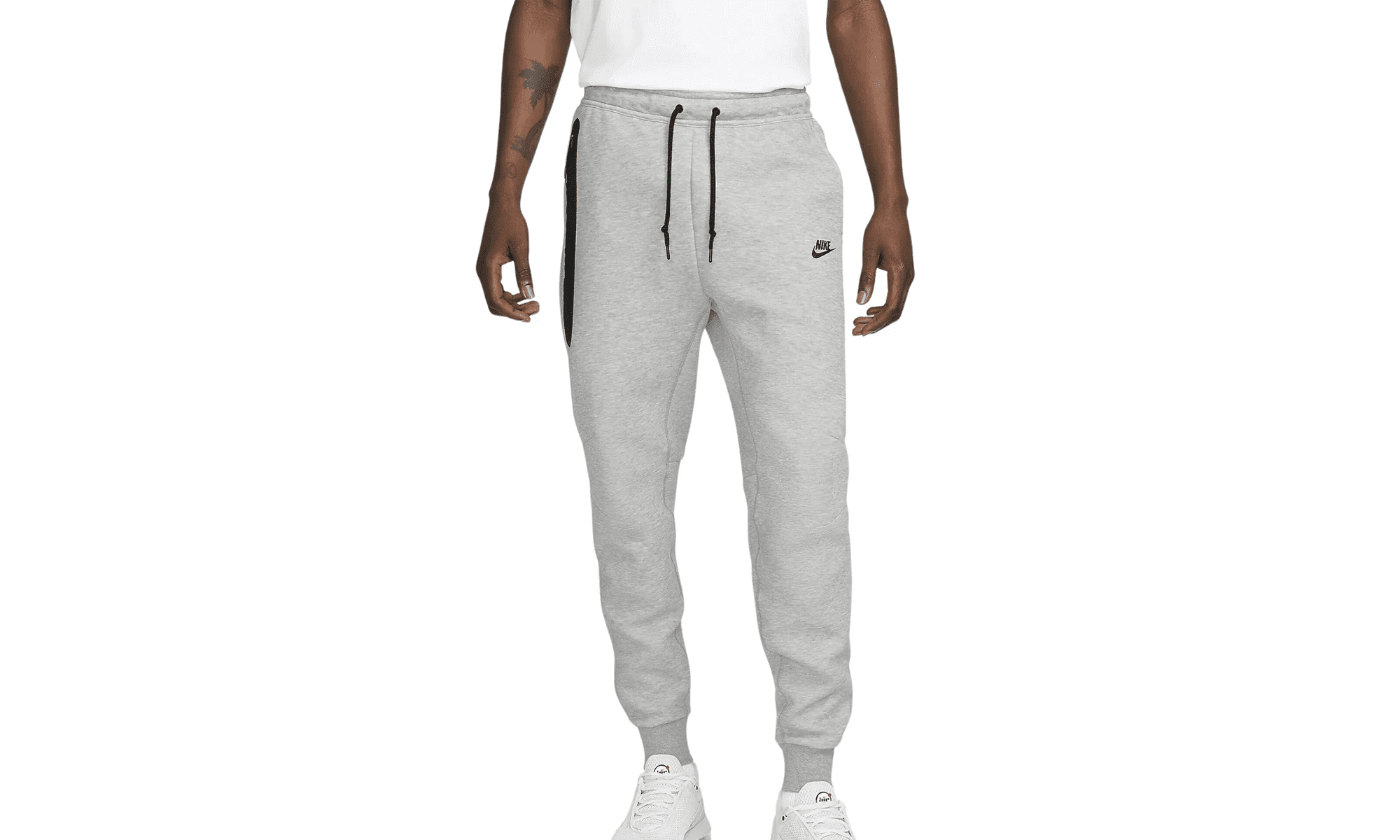 NIKE MENS Sportswear Tech Fleece Joggers Dark Grey Heather/Black "Black ...