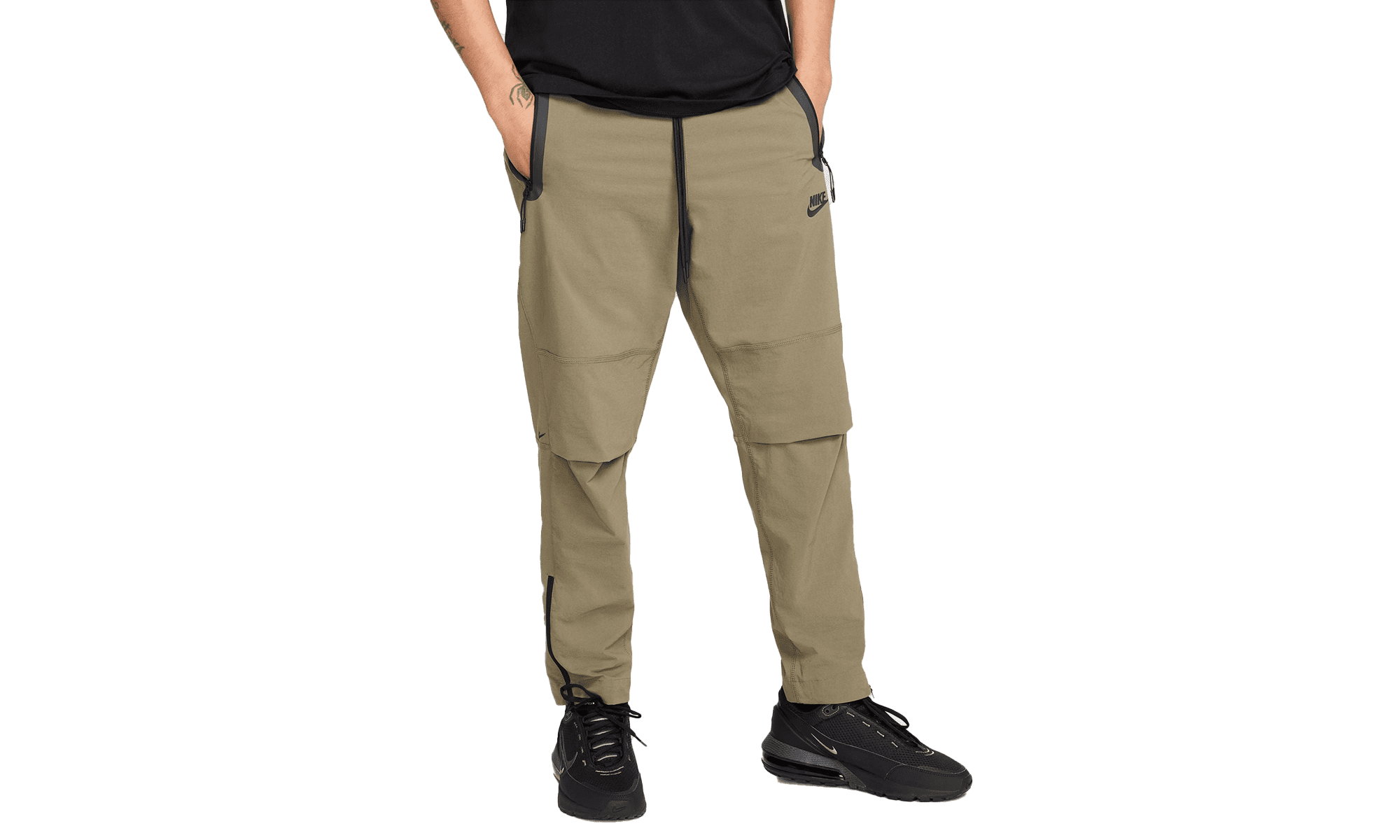 NIKE MENS Tech Woven Pant "OLIVE / BLACK" HM8241 223 from Stadium Goods ...