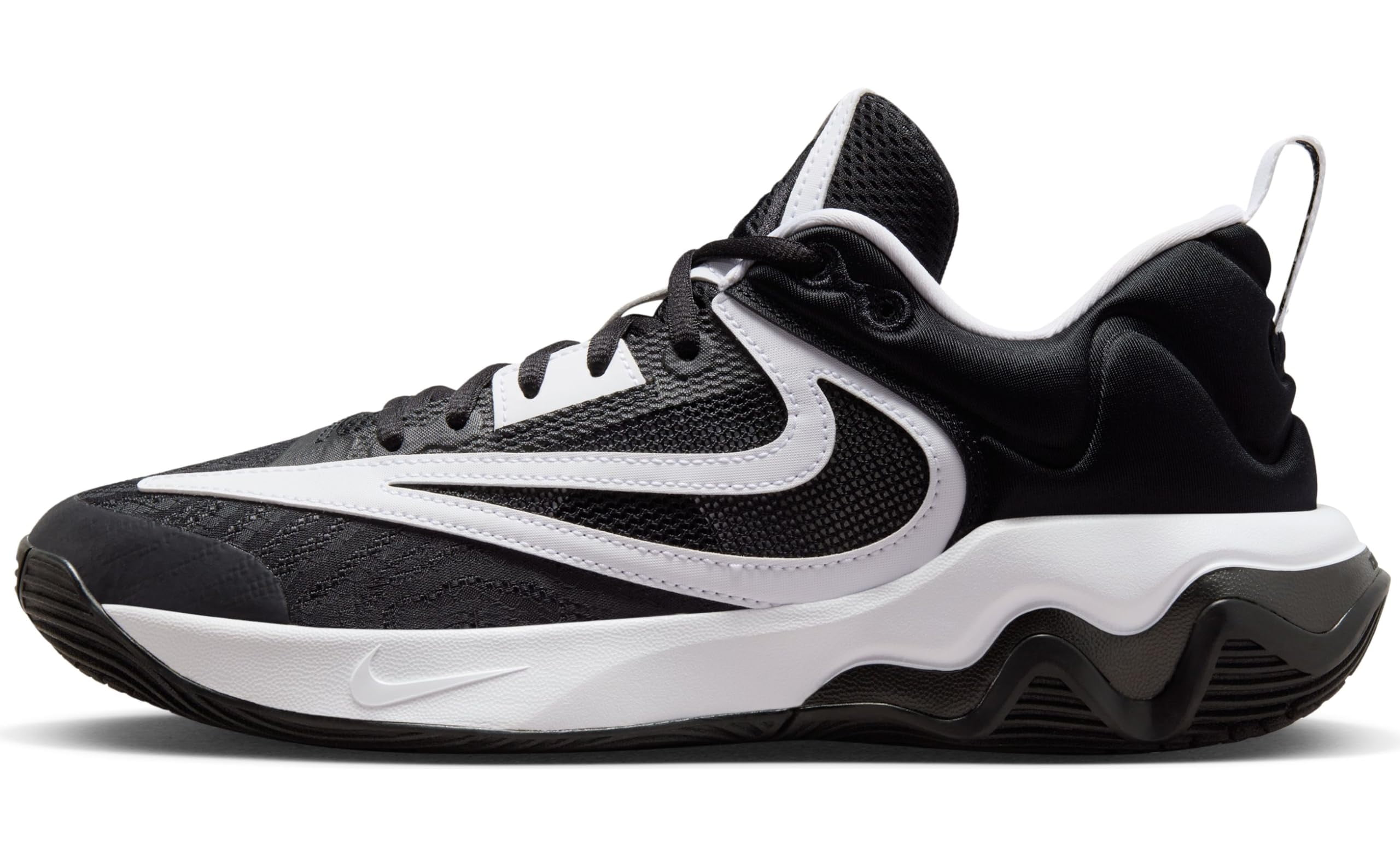 NIKE Men's Sneaker Three Quarters Tall, Black Black White White, 12 ...