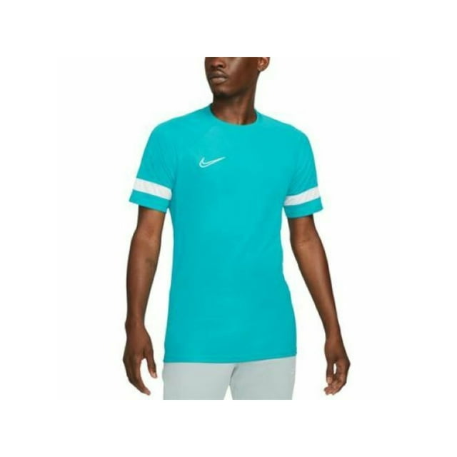 NIKE Mens Academy Soccer Turquoise Classic Fit Moisture Wicking T-Shirt ...