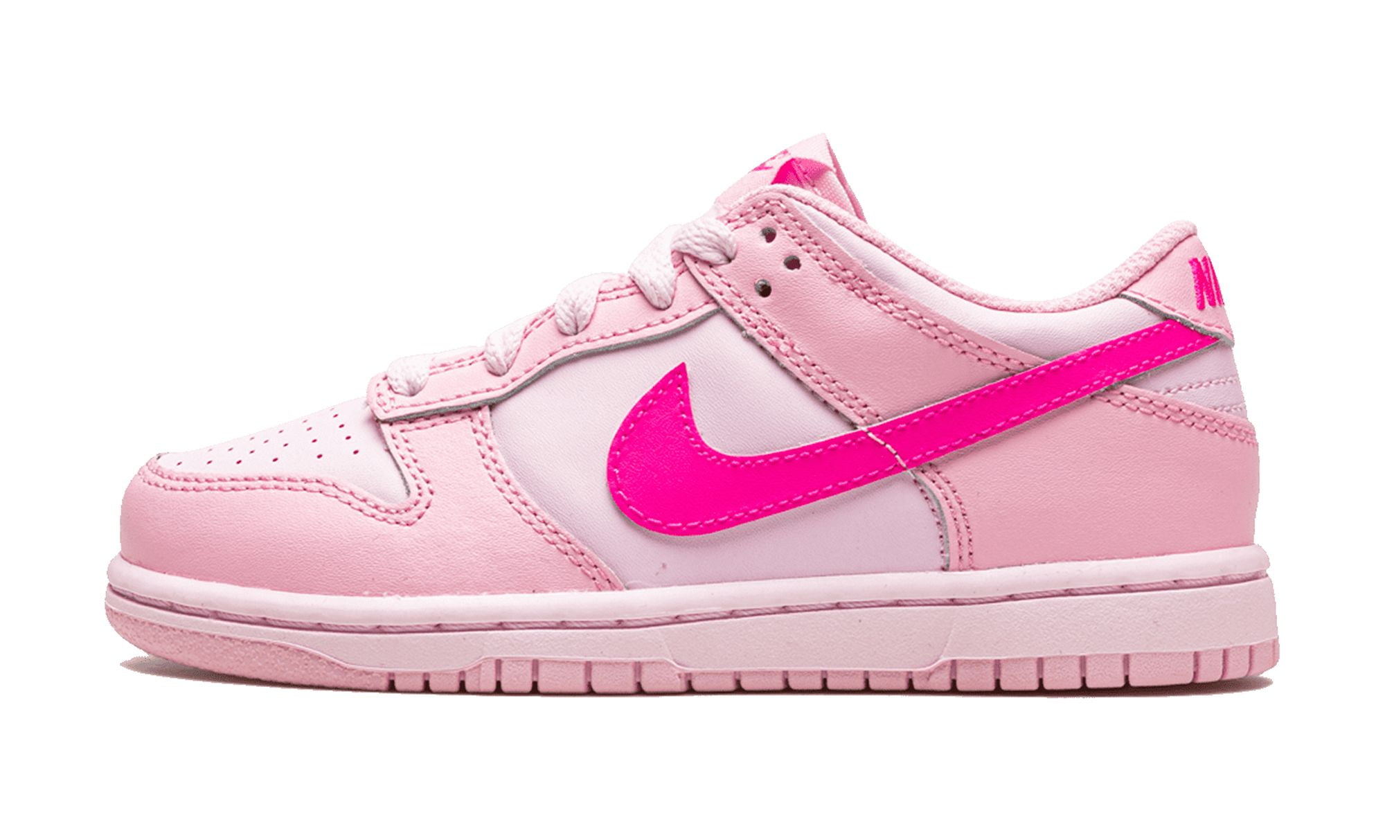 NIKE PRE SCHOOL Dunk Low PS "Triple Pink" DH9756 600 from Stadium Goods ...