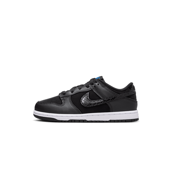 NIKE PRE SCHOOL Dunk Low SE PS "Black Croc" FV7473 001 from Stadium ...