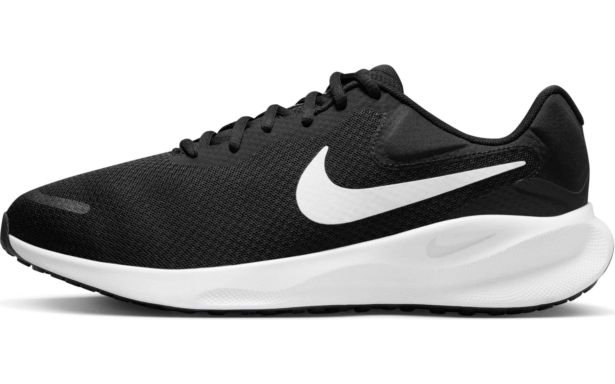 NIKE Revolution 7 Mens FB8501-002 (Black/White), Size 10 - Walmart.com