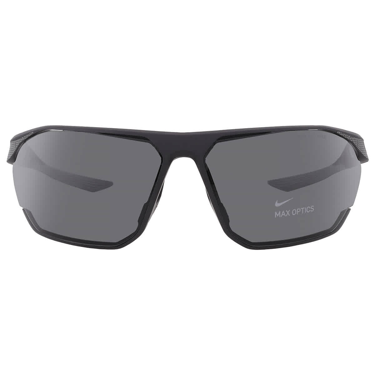 Nike STRATUS DC3409 010 Men's Satin Black Wraparound Sunglasses ...