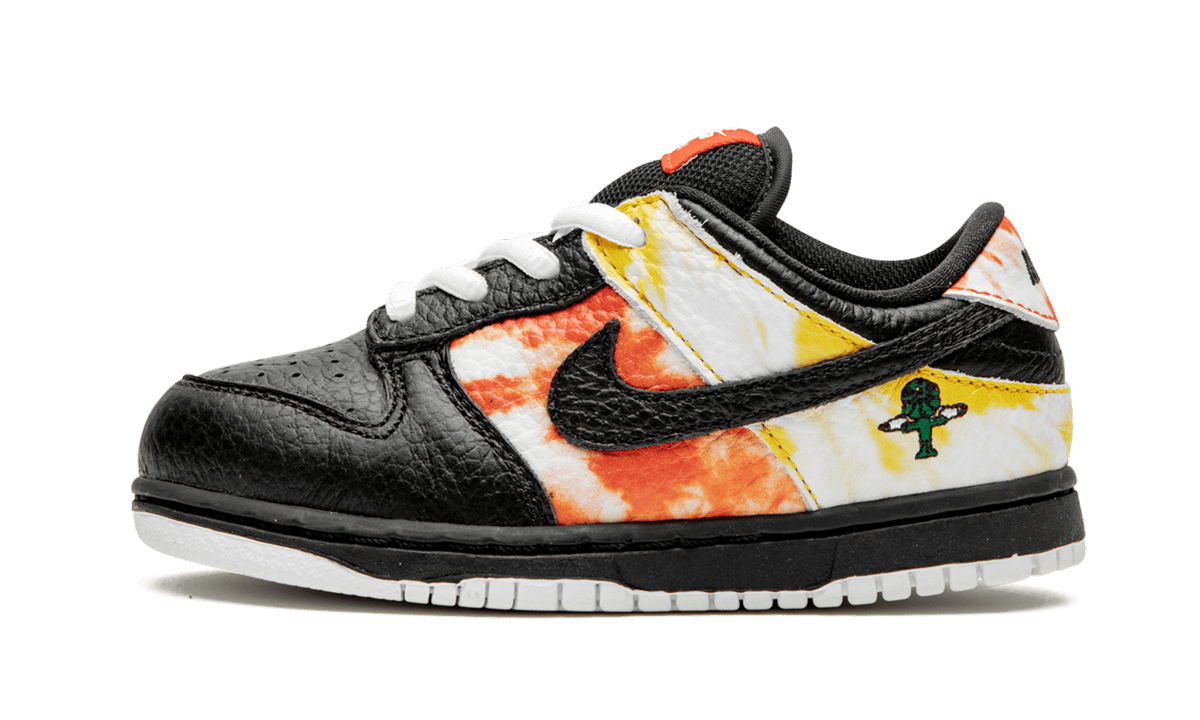 NIKE TODDLER SB Dunk Low QS (TD) "Tie-Dye Rayguns 2019 - Black" CJ1396 ...