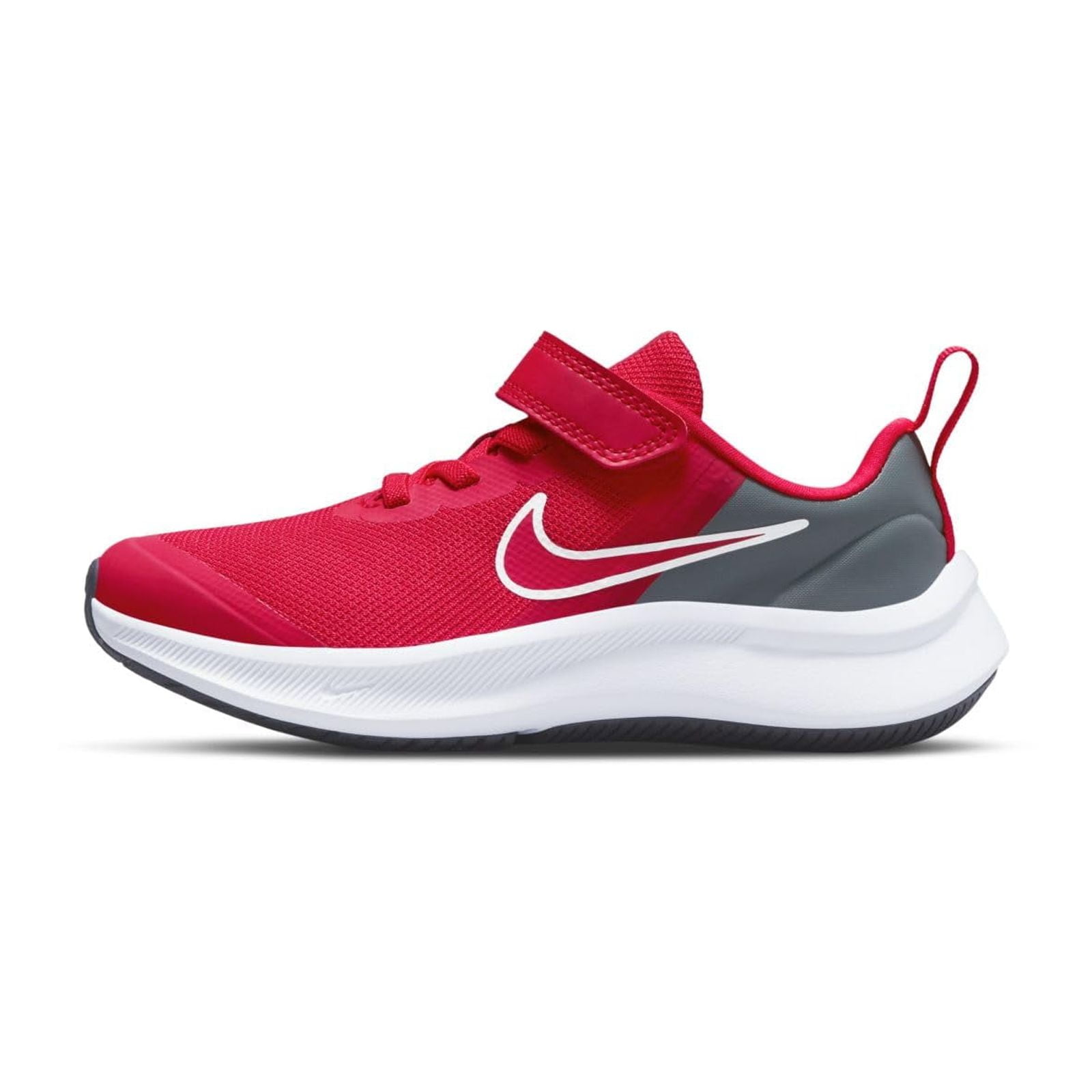 NIKE Unisex Kid's Sneaker, White/Red, 33 EU - Walmart.com