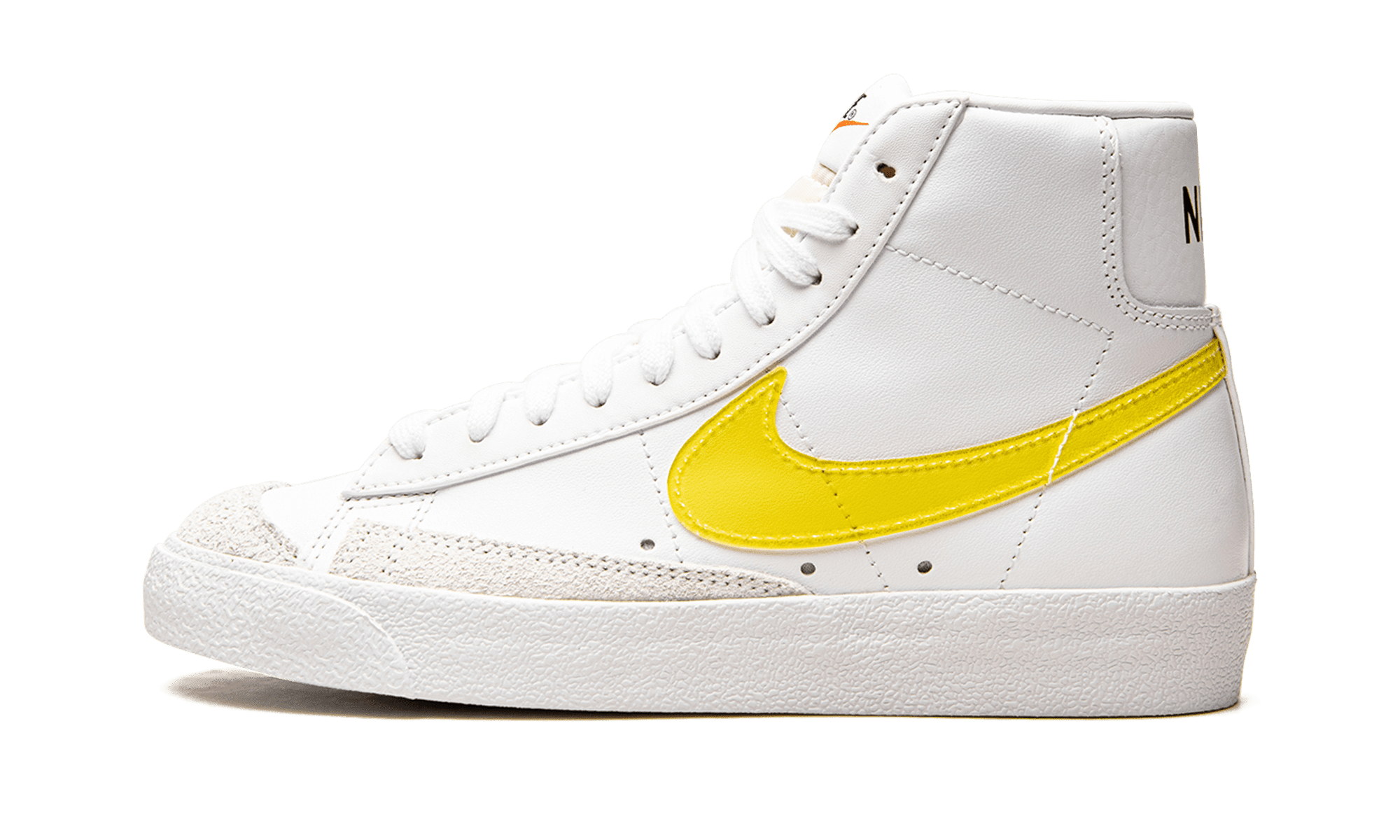 NIKE WOMENS BLAZER MID 77 ESSENTIAL WMNS "Translucent Yellow Swoosh ...