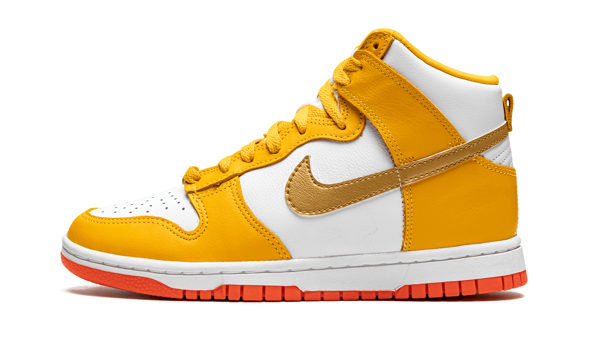 NIKE WOMENS DUNK HIGH MNS Womens "University Gold" DQ4691 700 DQ4691 ...