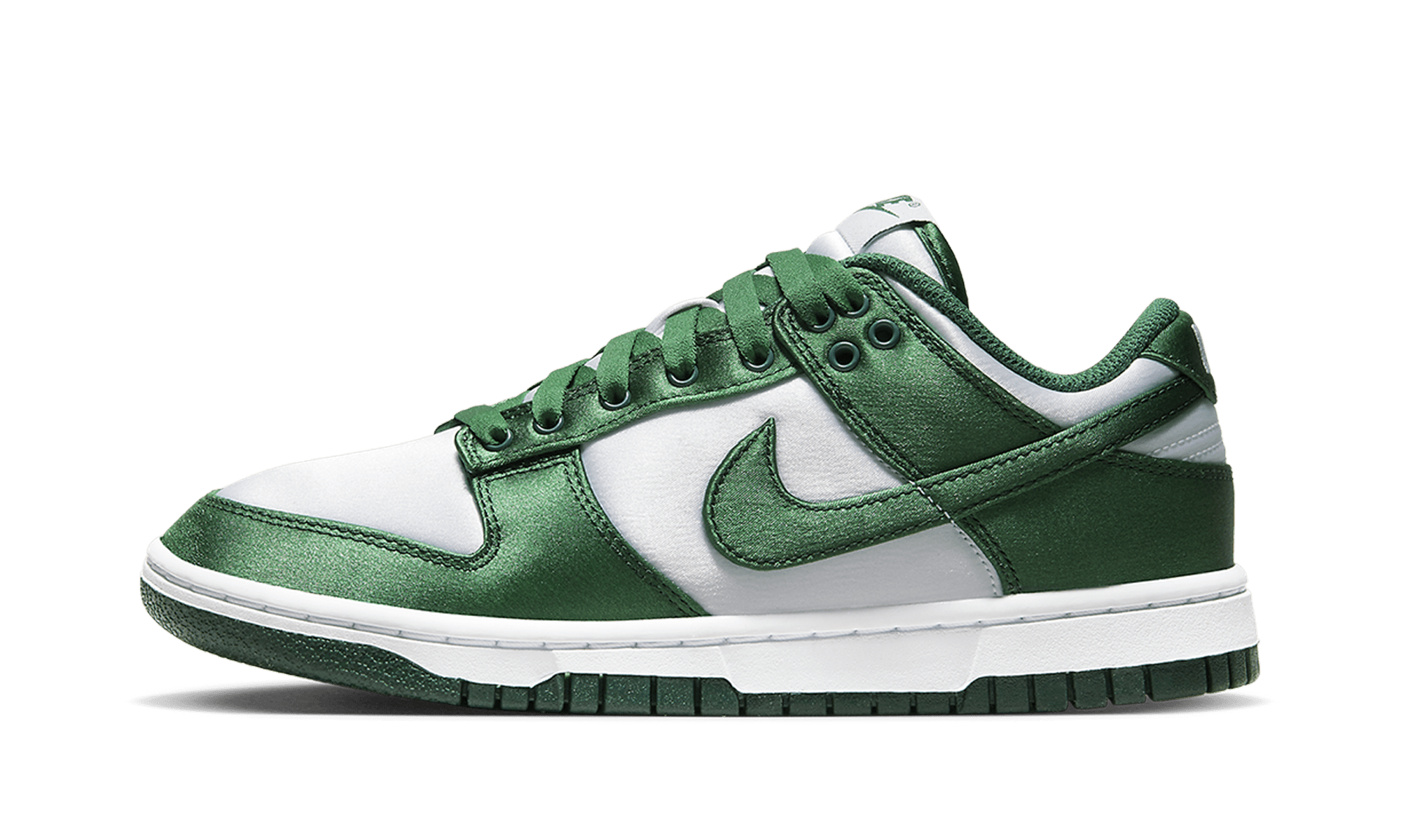 NIKE WOMENS DUNK LOW WMNS "Green Satin" DX5931 100 from Stadium Goods ...