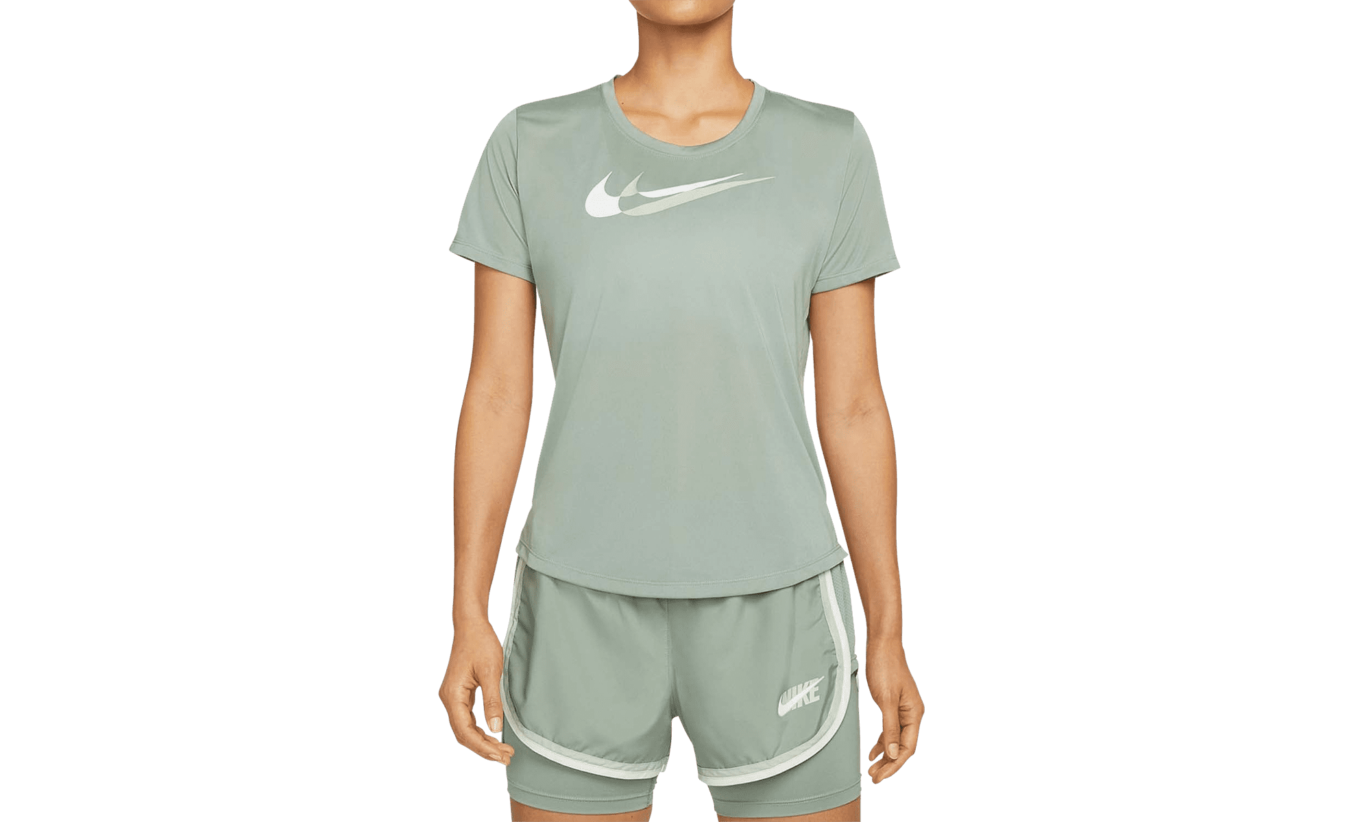 NIKE WOMENS Dri-FIT Swoosh Run Short-Sleeve Running Top DD6478 357 ...