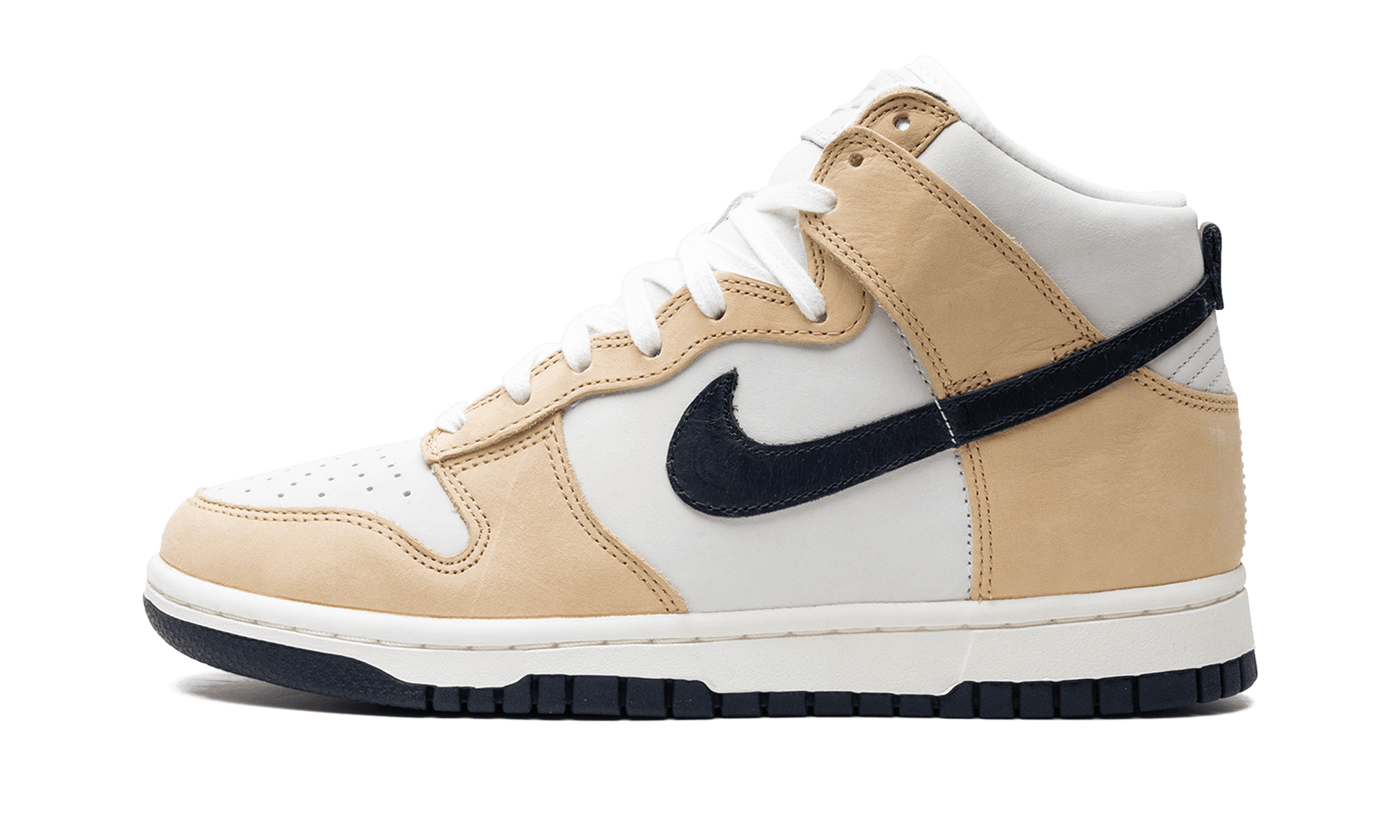 NIKE WOMENS Dunk High PRM MF Womens "Sesame Obsidian" DX2044 101 DX2044 ...