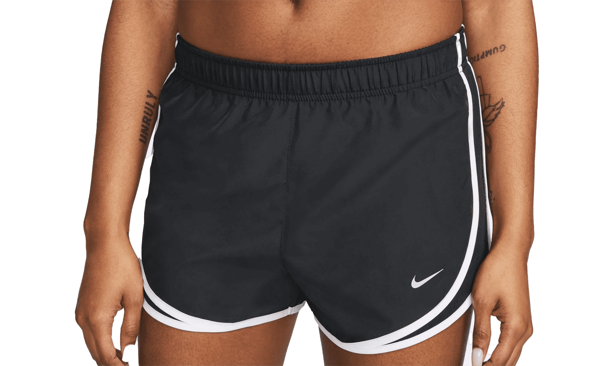 NIKE WOMENS TEMPO RUNNING SHORTS Womens "Black/Blk/White/Wolf" 831558 ...