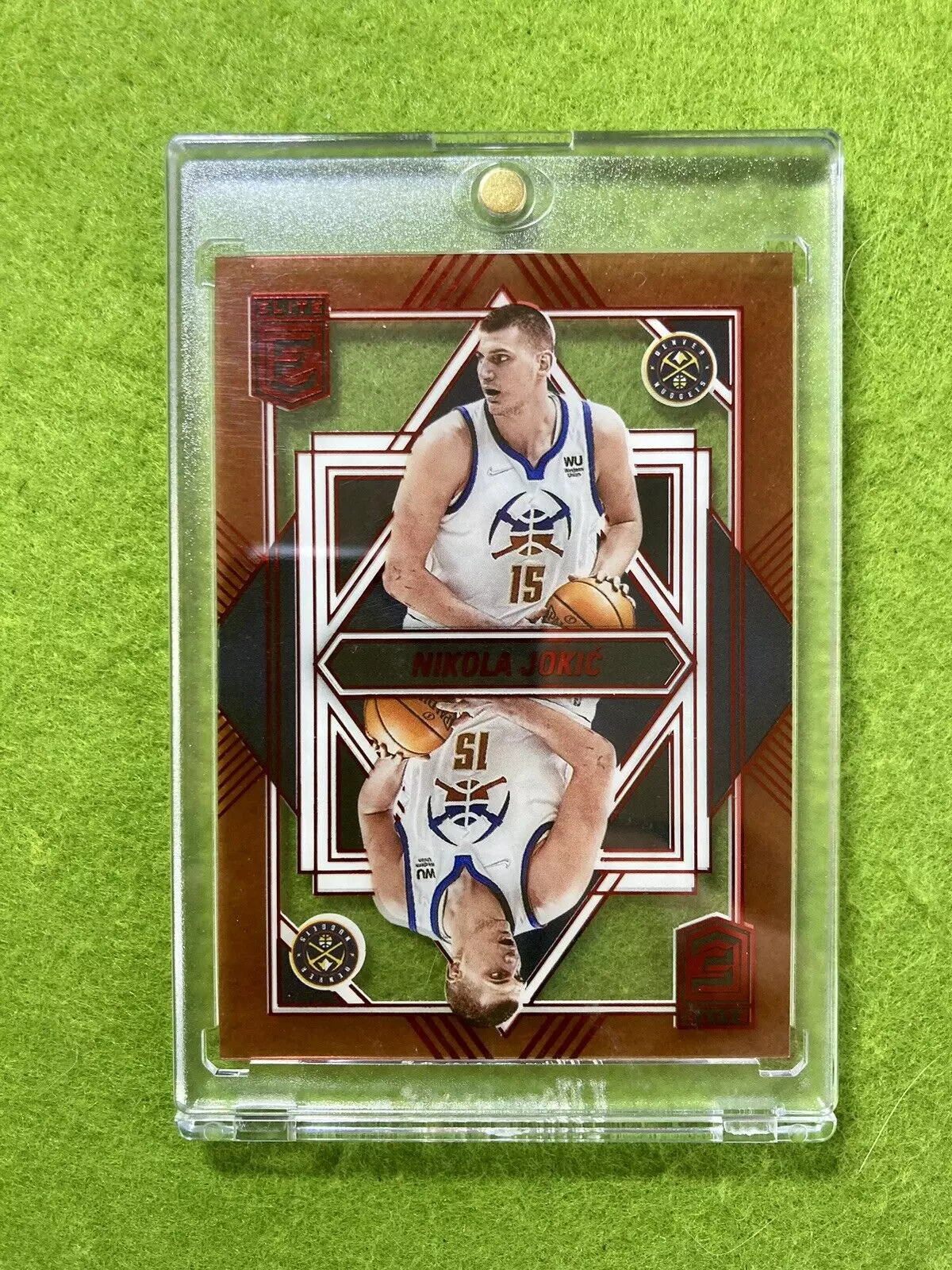 NIKOLA JOKIC ASIA RED CLEAR SSP CARD 2021 Elite Deck Nikola Jokic MAKE ...