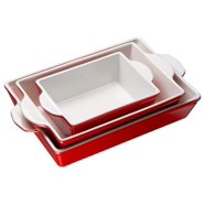Bico Magnolia Floral Stoneware Baking Dish, Lasagna Pan, Large ...