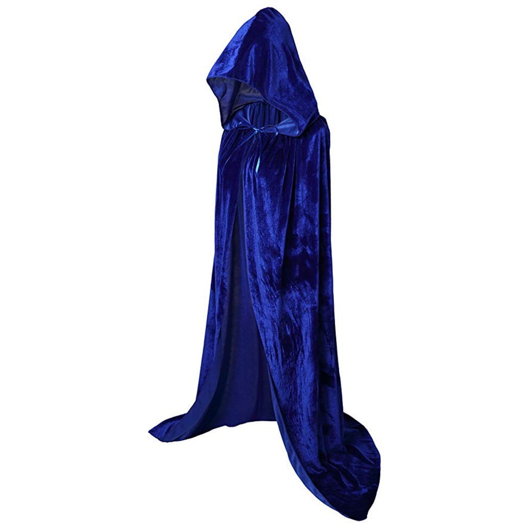 NILLLY Hooded Cloak Unisex Adults Cape for Halloween Cosplay Extra long ...