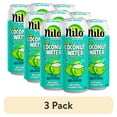 (3 pack) NILO 100% Pure Coconut Water with Pulp, Hydrating Electrolyte ...