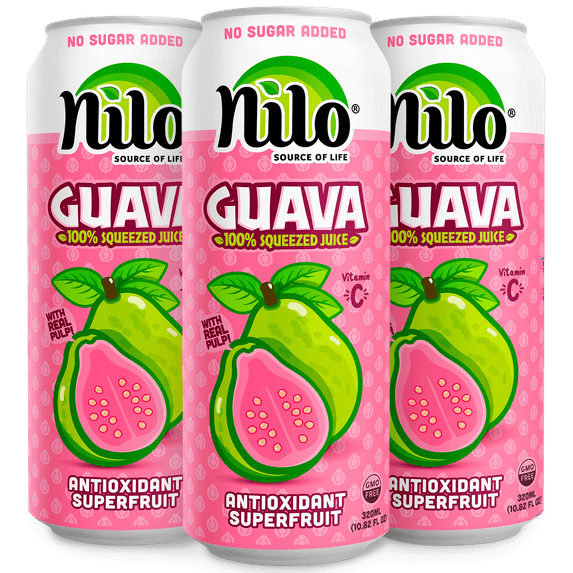 NILO Guava Juice | 100% Squeezed Guayaba Pink Guava | NO Sugar added ...