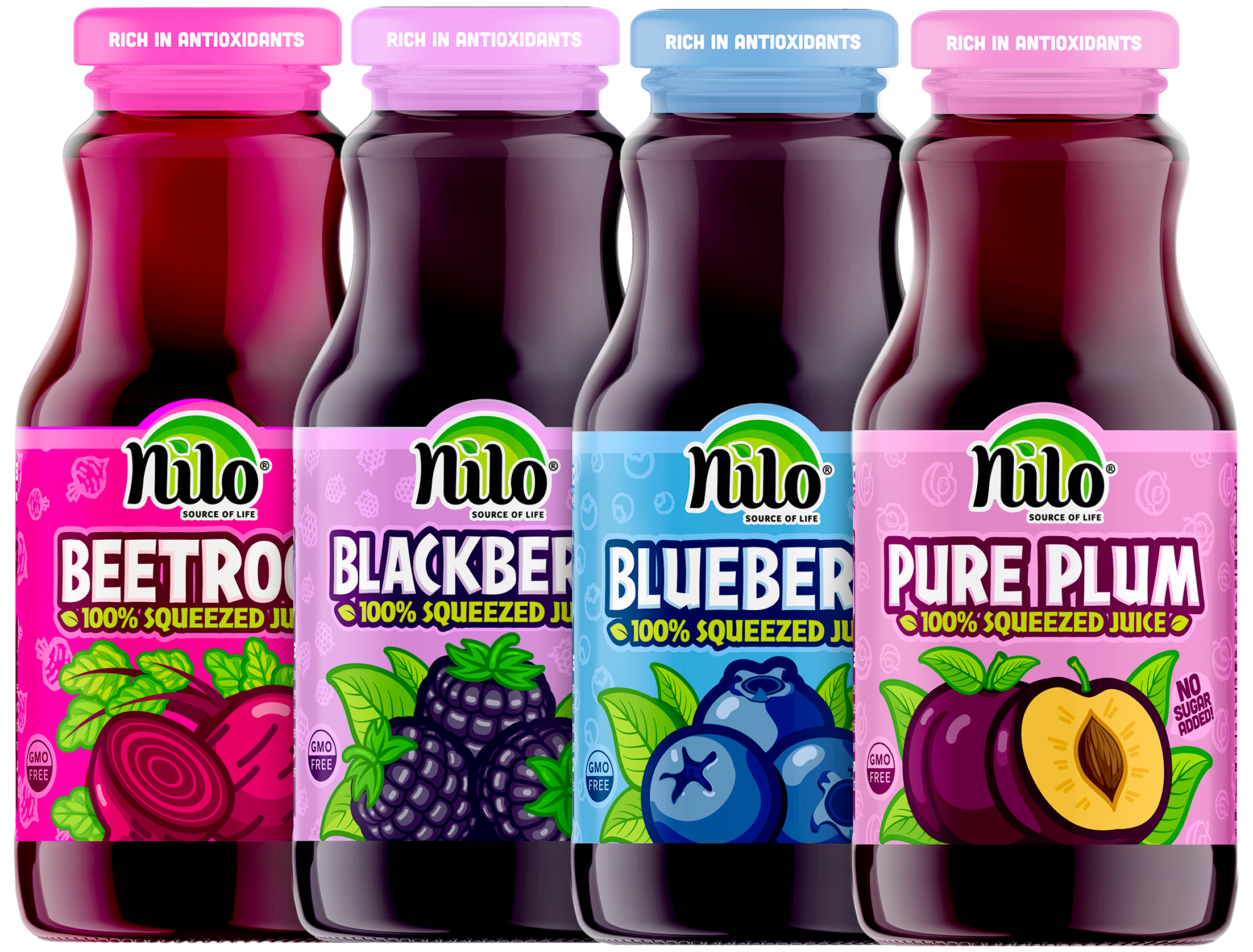 NILO Variety Pack | 100% Squeezed Juice Blackberry Blueberry Plum ...