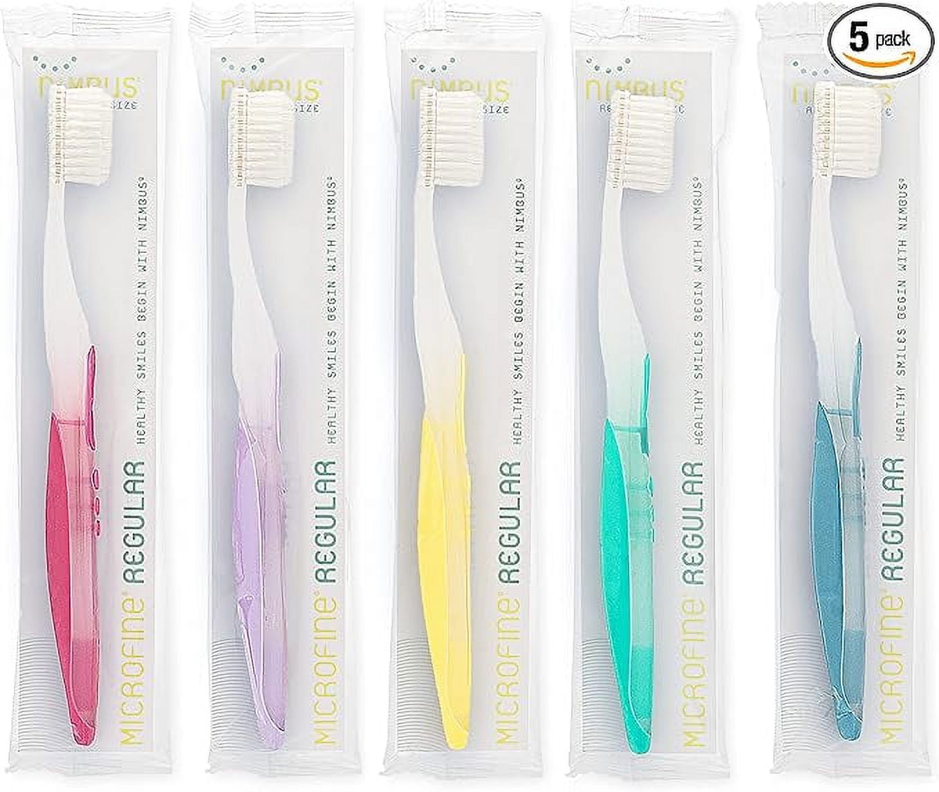 NIMBUS Extra Soft Toothbrushes (Regular Size Head), Periodontist Design ...