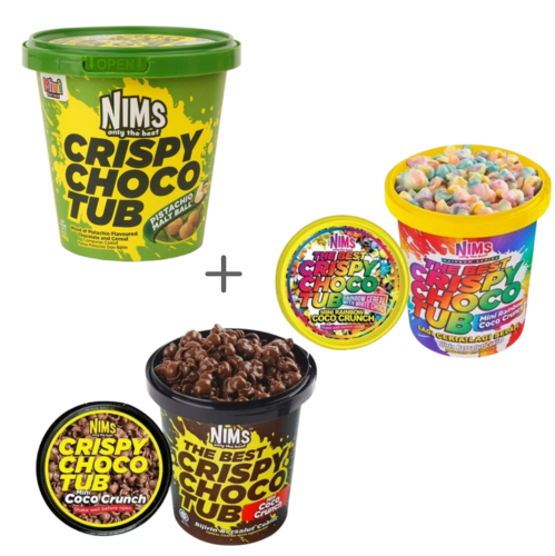 NIMS 3-Pack Crunch & Chocolate Combo | Mini Rainbow Crunch, Mini Coco ...