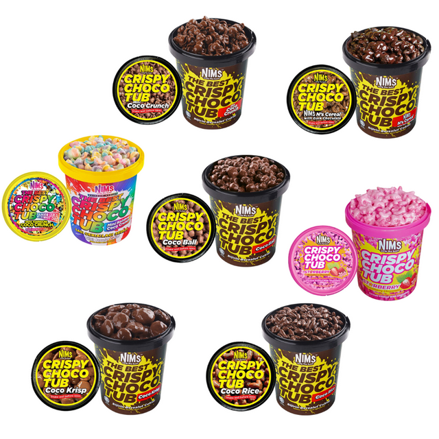 NIMS Crispy Choco Tub 7-Pack Combo | Coco Krisp, Coco Rice, Starberry ...