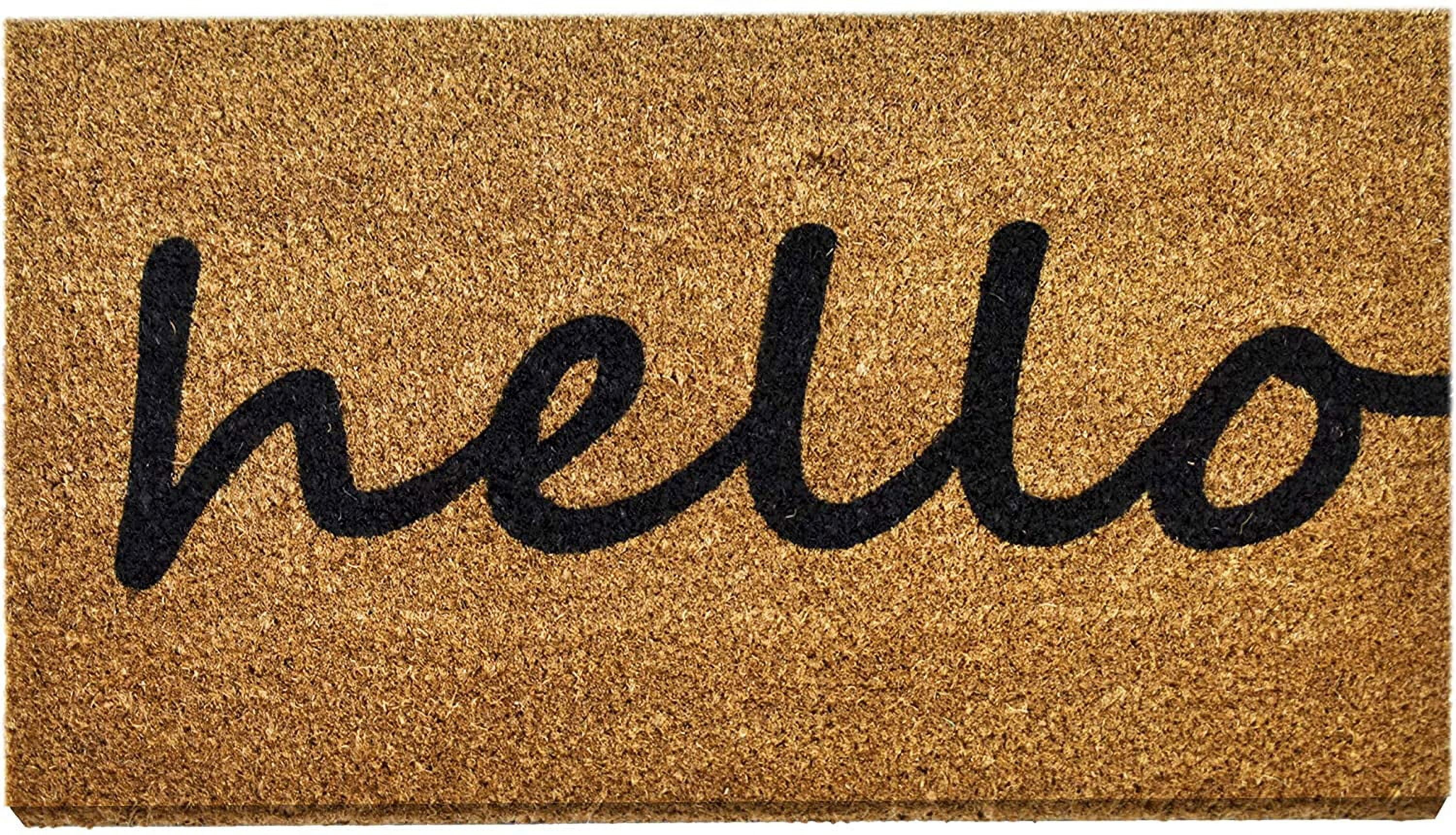 NINAMAR Door Mat Hello Natural Coir – 29.5 x 17.5 inch - Walmart.com