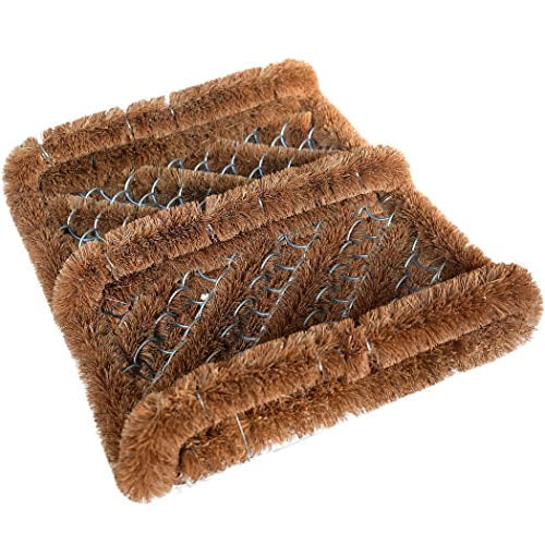 NINAMAR Natural Coir Boot Scraper Door Mat - 13 x 12 inch - 6 Pack ...
