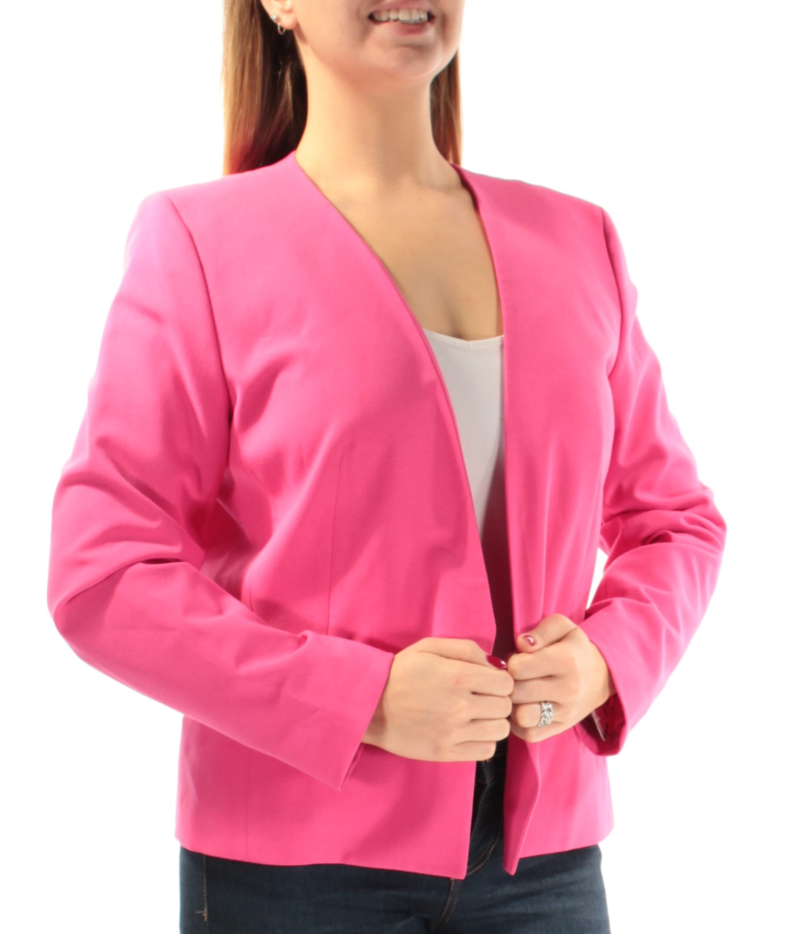 NINE WEST $99 Womens New 1348 Pink Suit Wear To Work Jacket 12 B+B ...