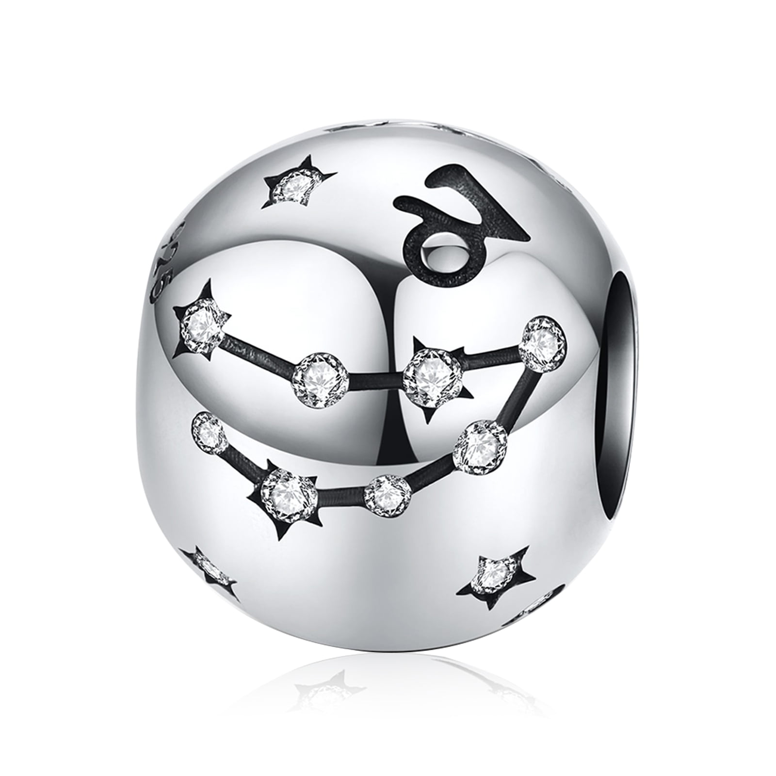 NINGAN Capricorn Zodiac Sign Birthday Charms - 925 Sterling Silver ...