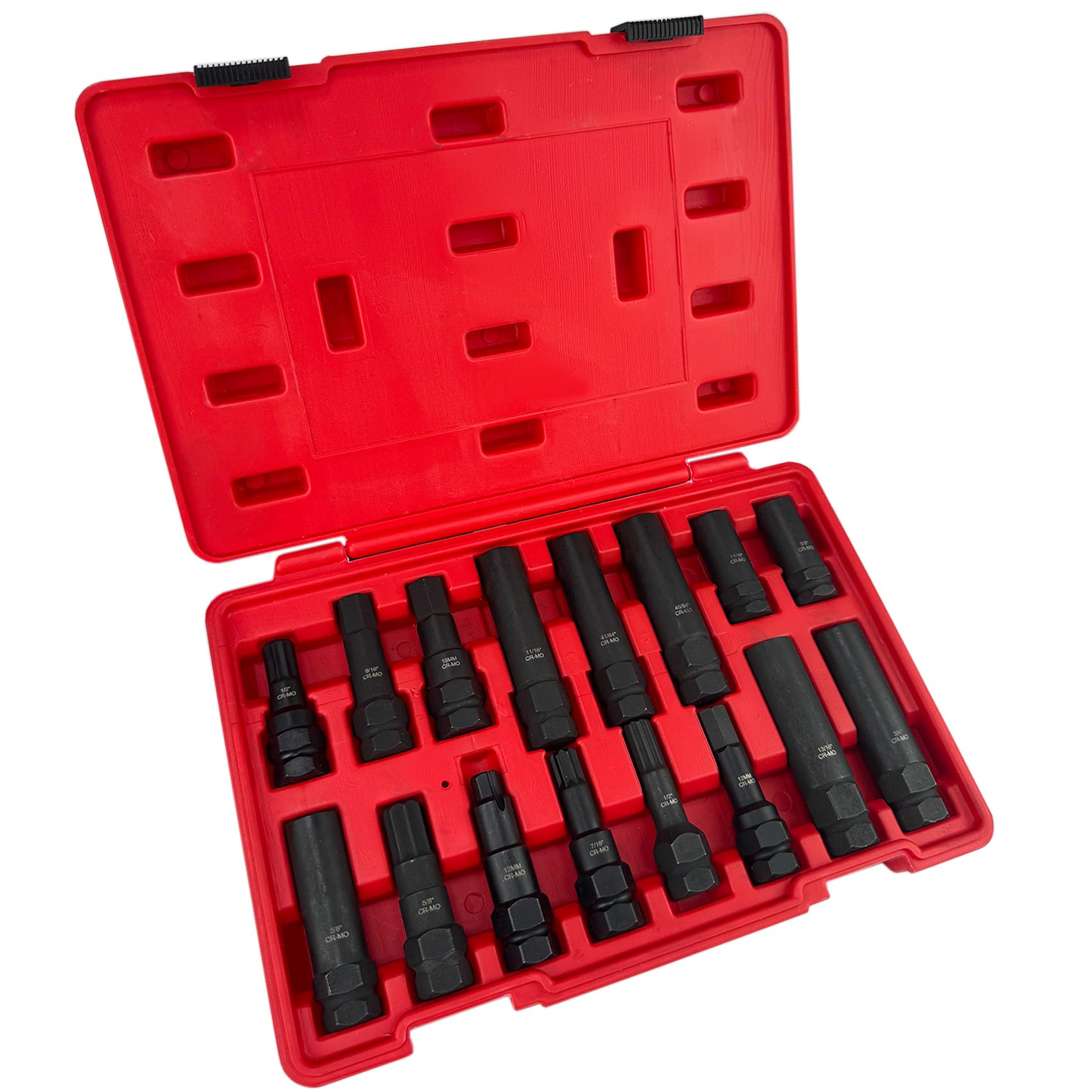NINGBRO Lug Nut Key Set, 16 Pieces Locking Lug Master Key Set, Cr-Mo ...