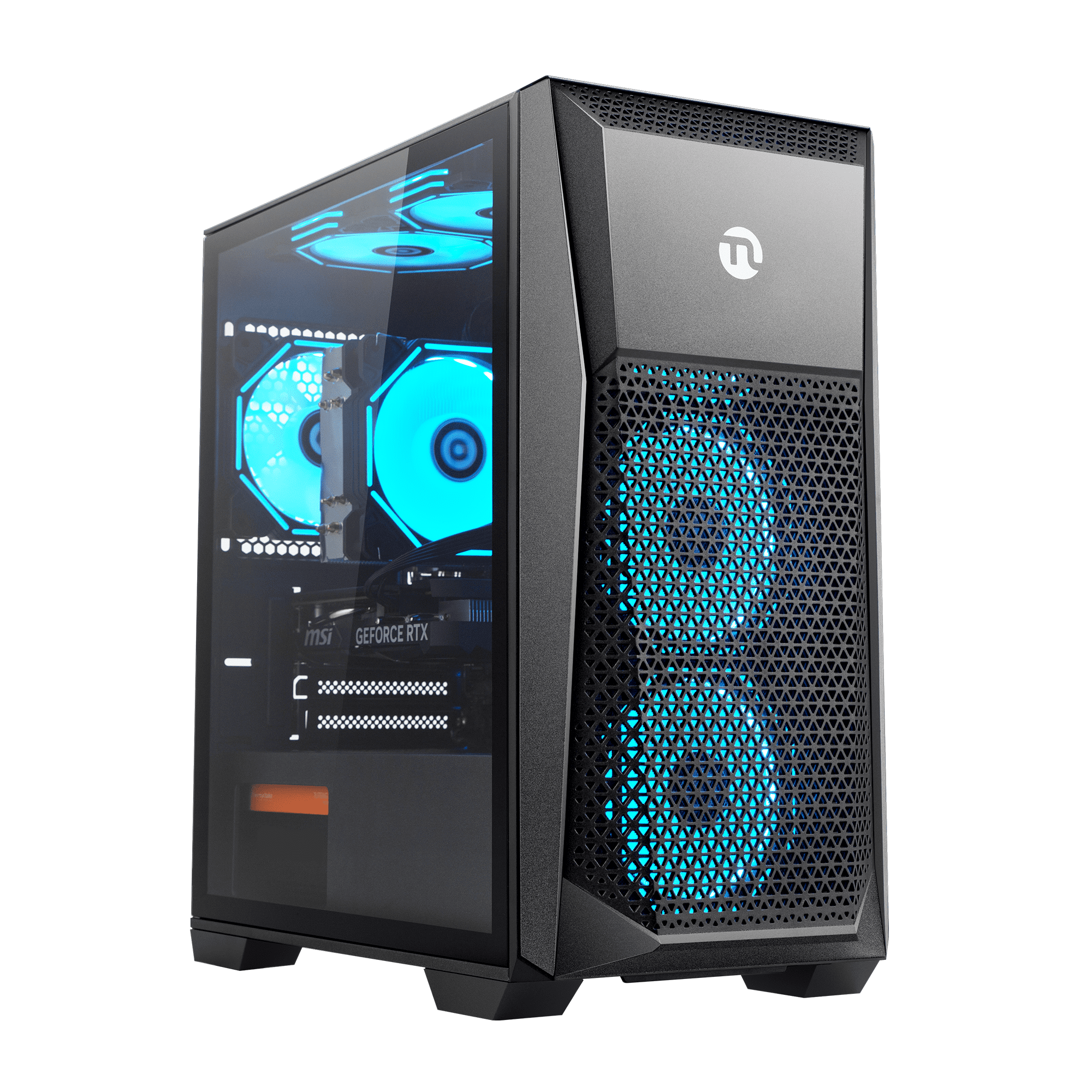 NINGMEI Gaming PC Desktop AMD Ryzen 7 8700F, GeForce RTX 4060 Ti, 16 GB ...