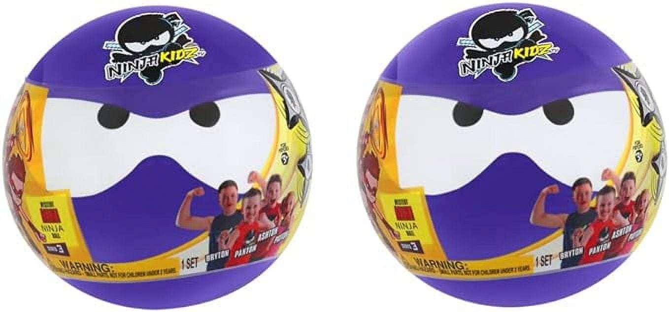 NINJA KIDZ TV | Mystery Ninja Ball 2 Pack Series 3 Purple | 2 out of 13 ...