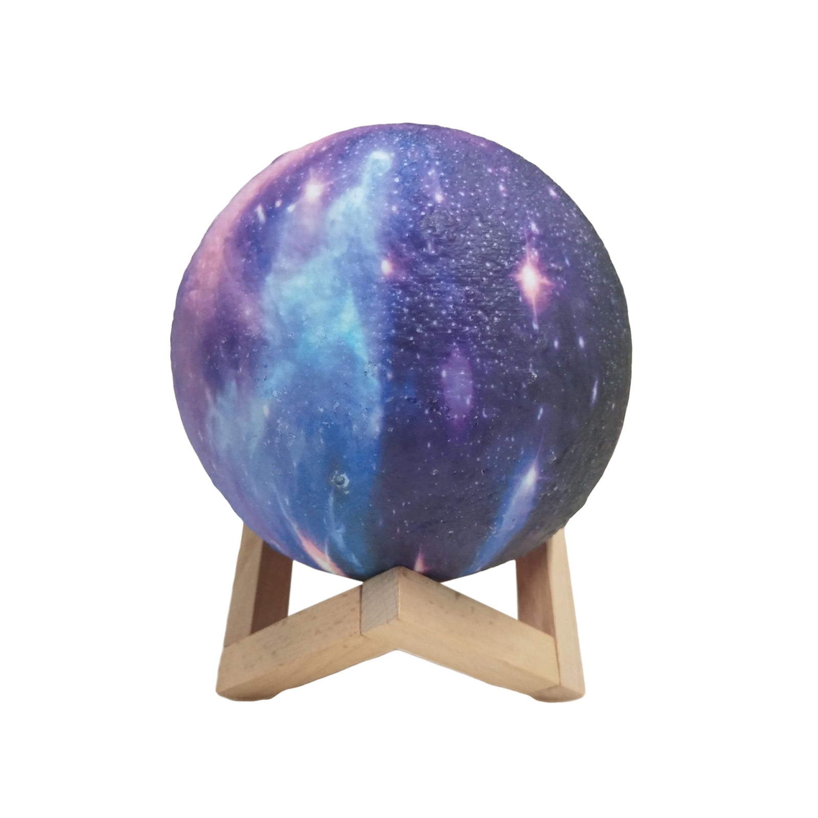 NINSEN 3D Print Color Changing Moon Lamp With Wood Stand, Remote ...