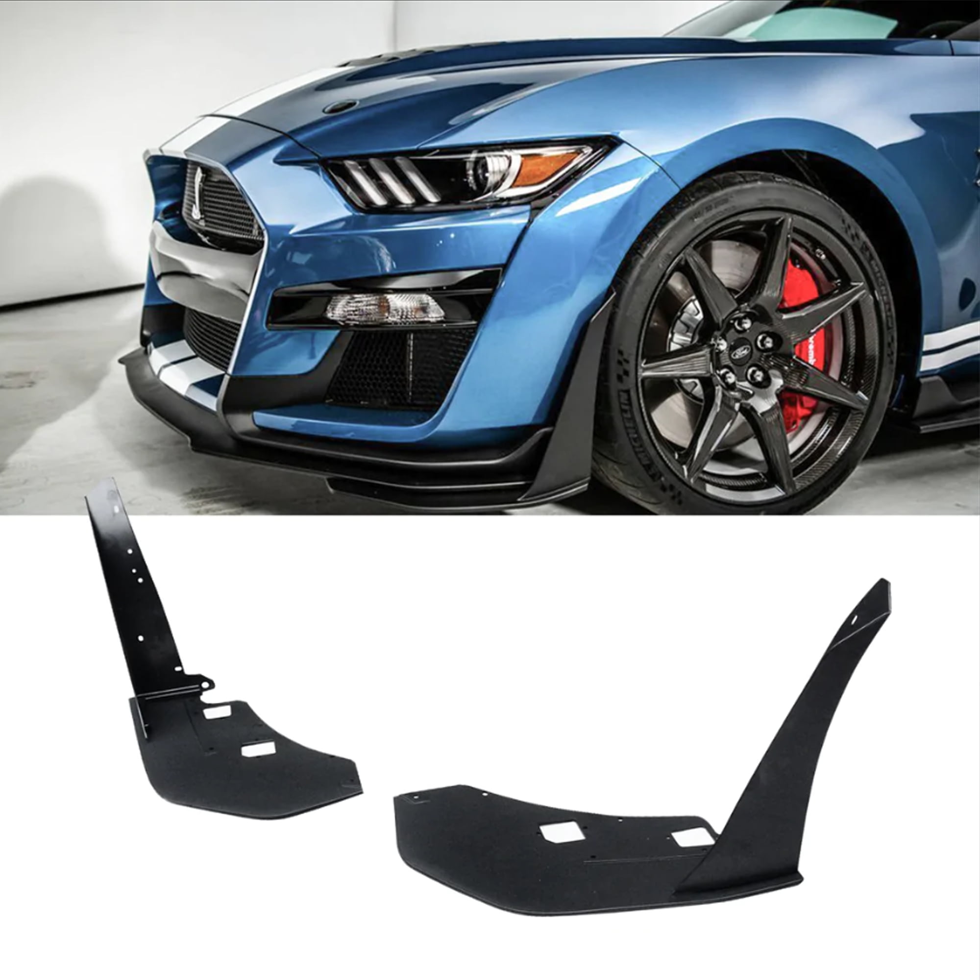 NINTE Front Bumper Corner Winglet for 2015-2021 Ford Mustang GT500 ...