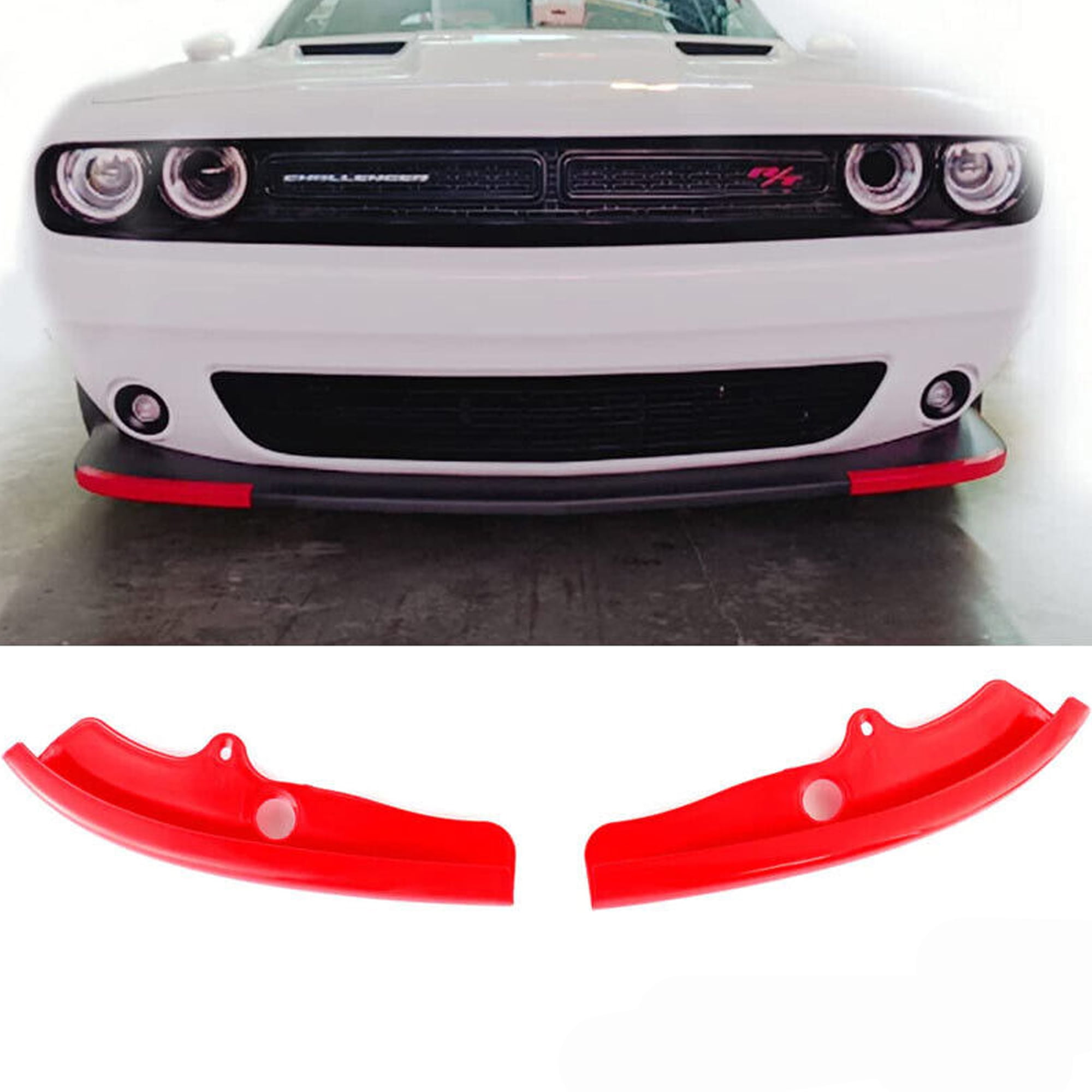 NINTE Front Bumper Lip Covers Guard for 15-22 Dodge Challenger RT Scat ...