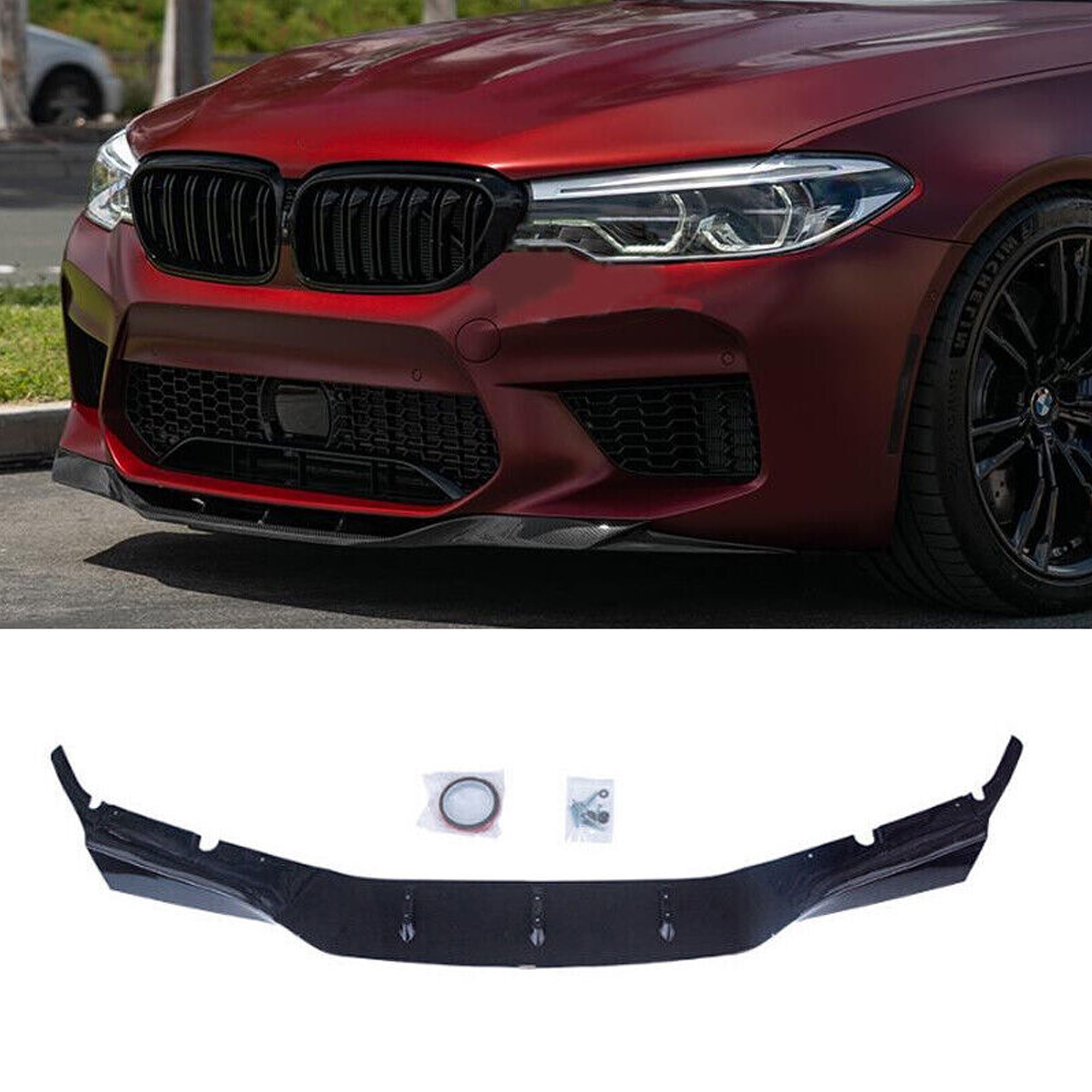 NINTE Front Bumper Lip for 2018-2020 BMW M5 F90 Spoiler Splitter Gloss ...