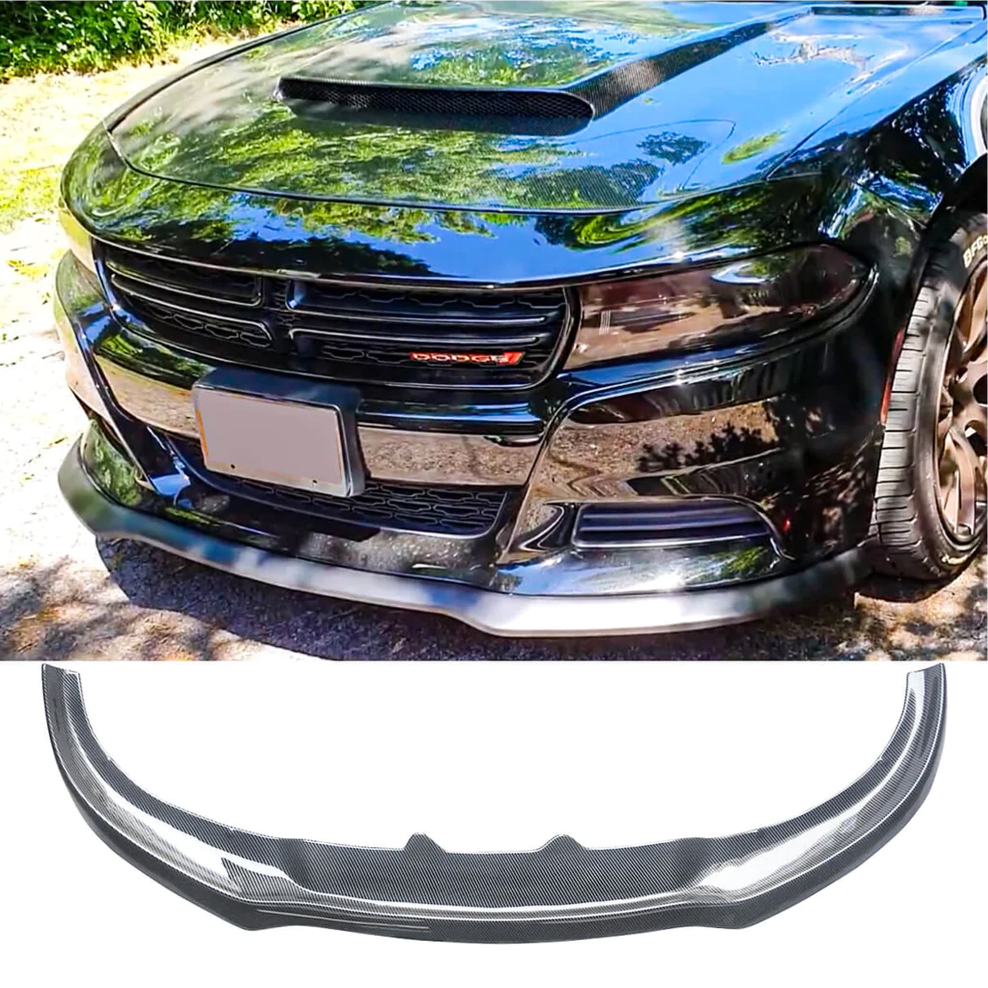 NINTE Front Bumper Lip for Dodge Charger 2015-2018 RT SE GT 2015-2022 ...