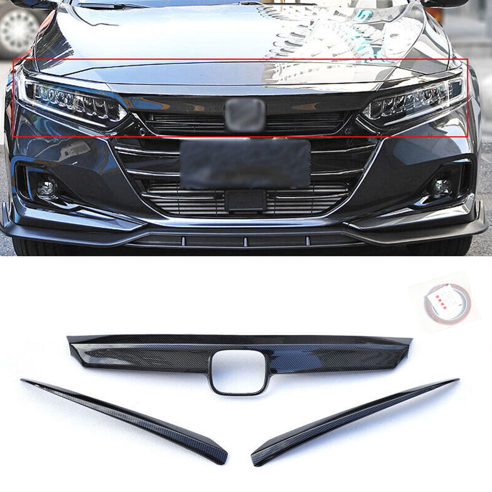 NINTE Front Grille Cover for 2021-22 10.5 Gen Honda Accord + Eyelid ...