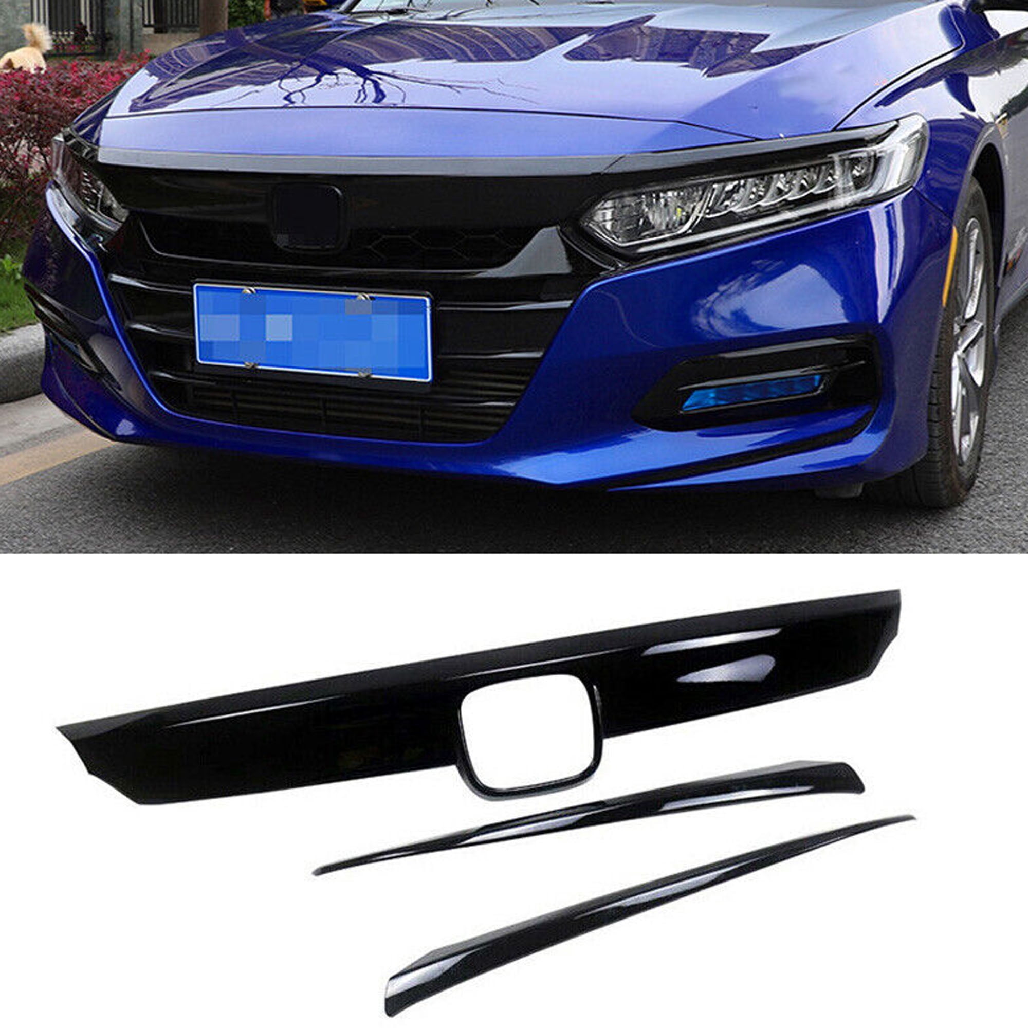 NINTE Front Grille Cover for Honda Accord 2018-2020 W/Eyelid Gloss ...