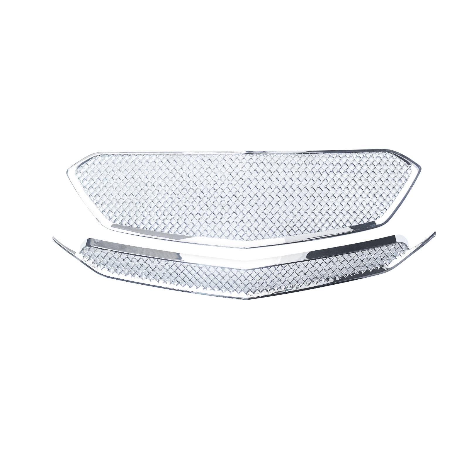 NINTE Front Grille Covers for Chevy Equinox 2016-2017 Chrome ABS ...