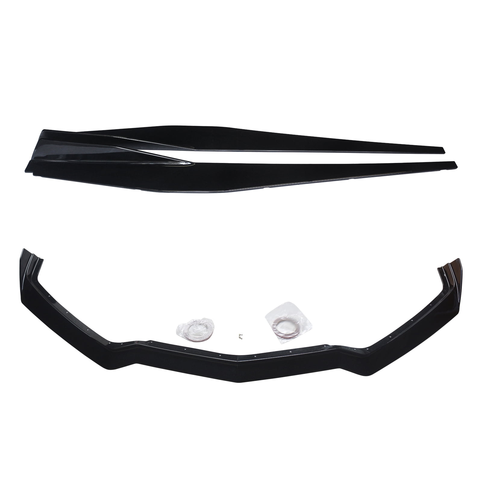 NINTE Front Lip + Side Skirts Extension for 2020+ Corvette C8 Matte ...