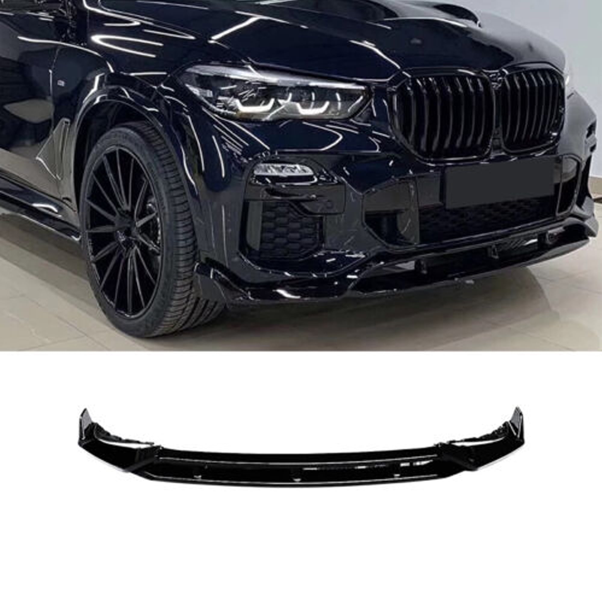 NINTE Front Lip for 2019-2023 BMW G05 X5 M-Sport Front Bumper Splitters ...