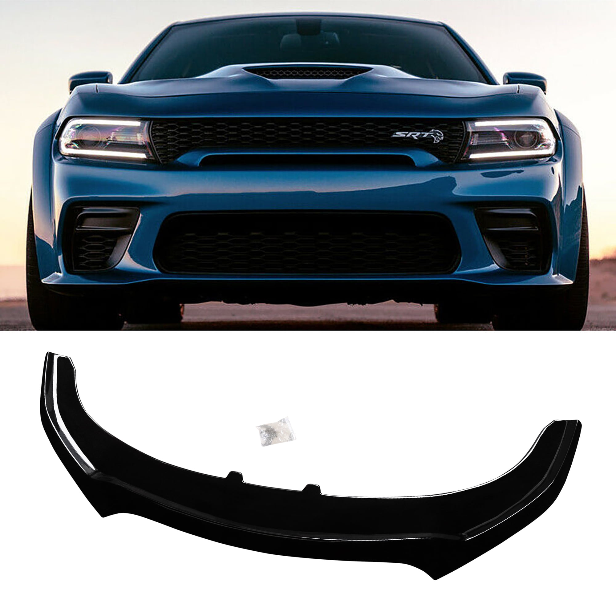 NINTE Front Lip for Dodge Charger Widebody 2020-2022 V3 Style Gloss ...